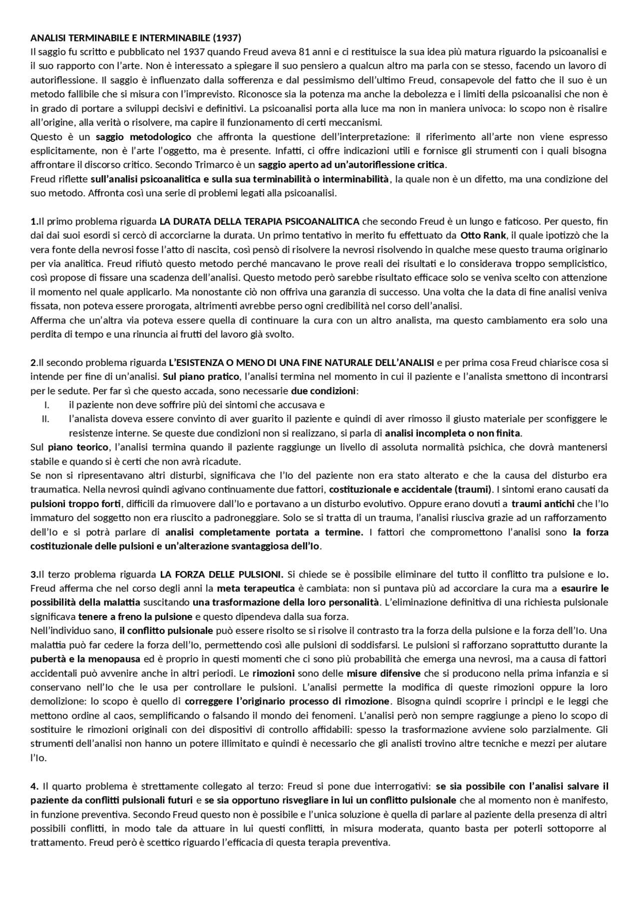 Saggio Scritto Da Freud Docsity