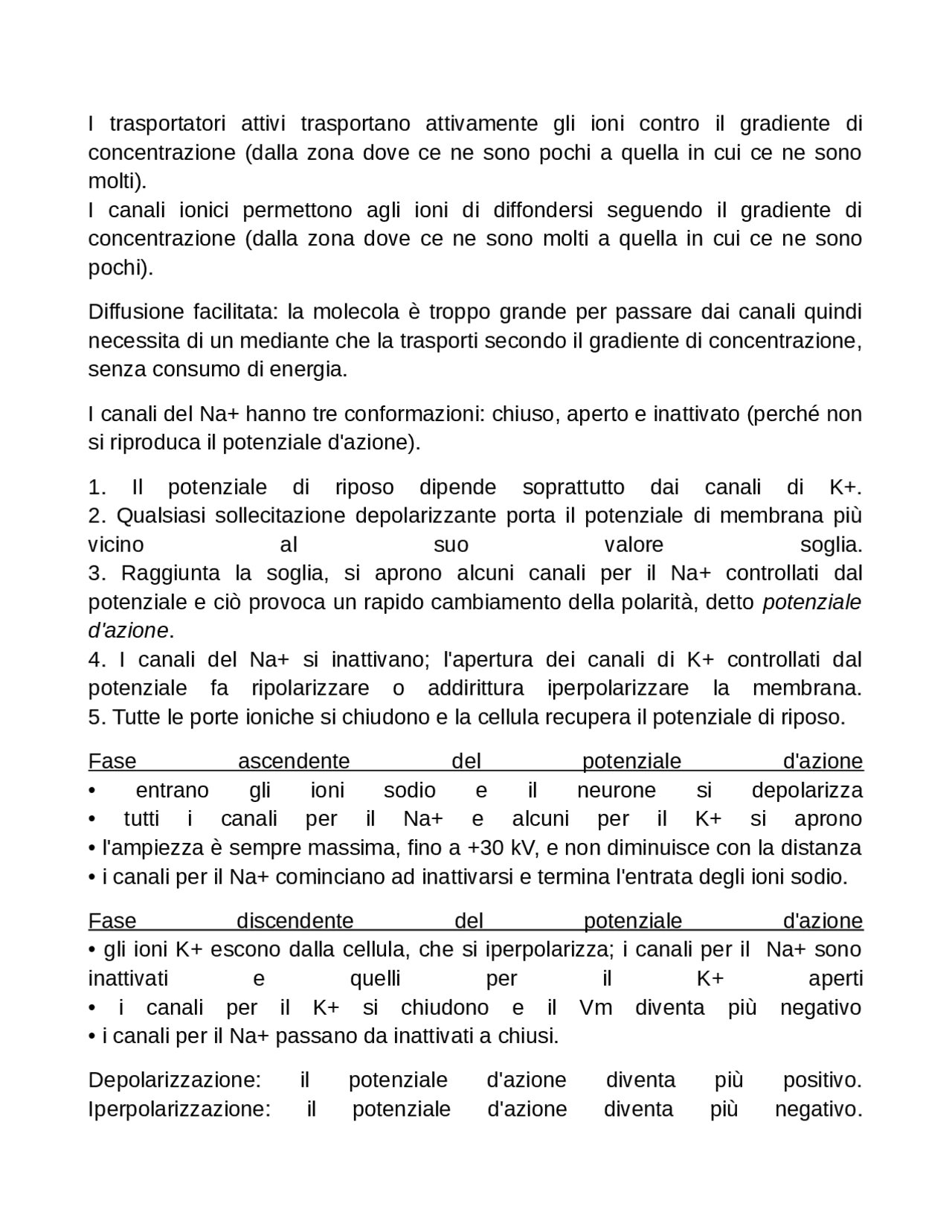 Neuroscienze Appunti 4 Docsity