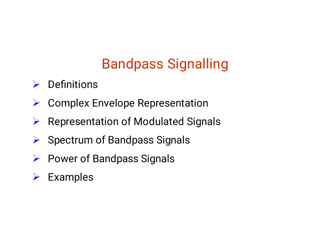 Complex envelope analysis - Docsity