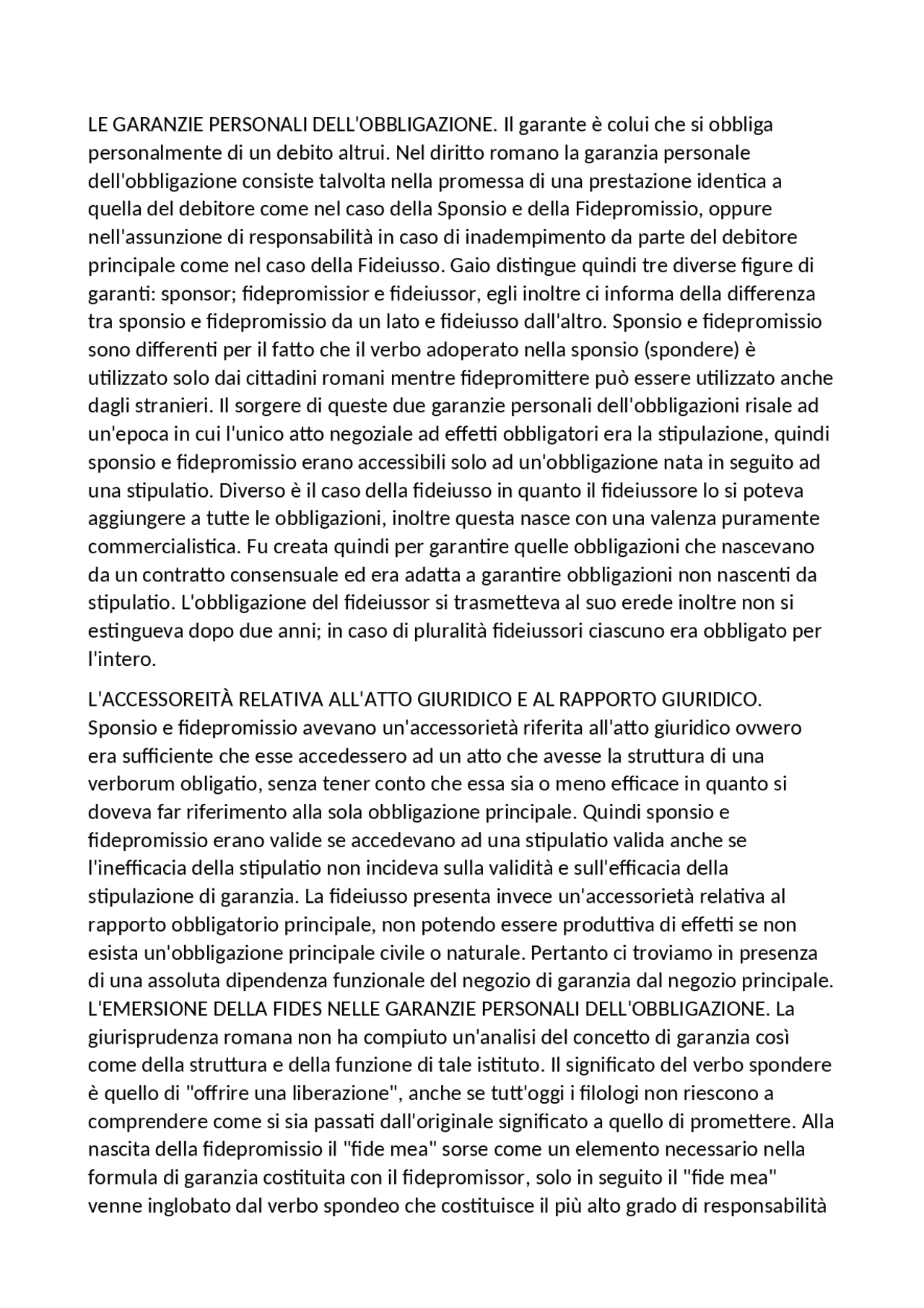 Riassunto Capitolo 5 Elementi Di Diritto Romano Sintesi Del Corso Di