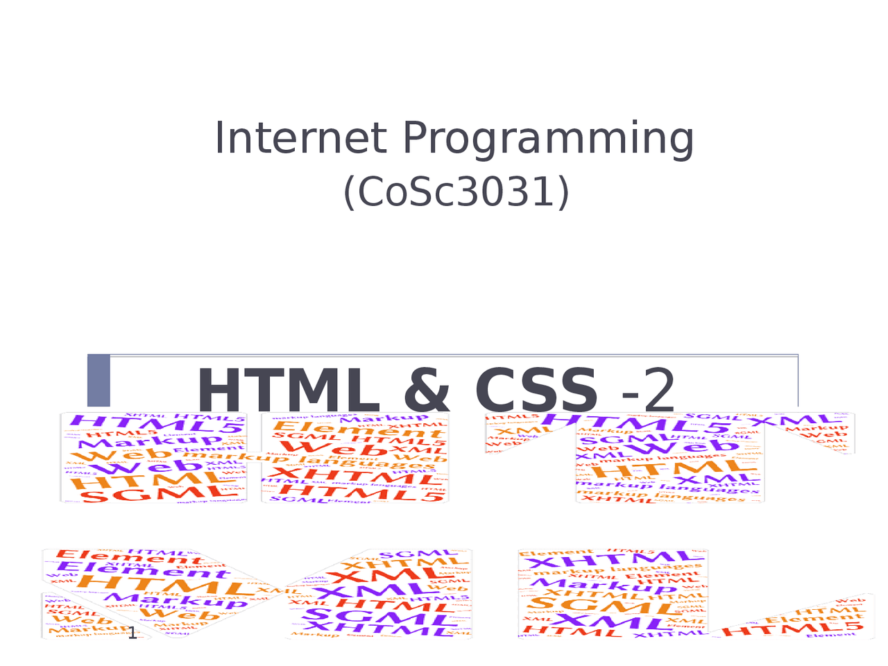 Internet programming introduction - Docsity