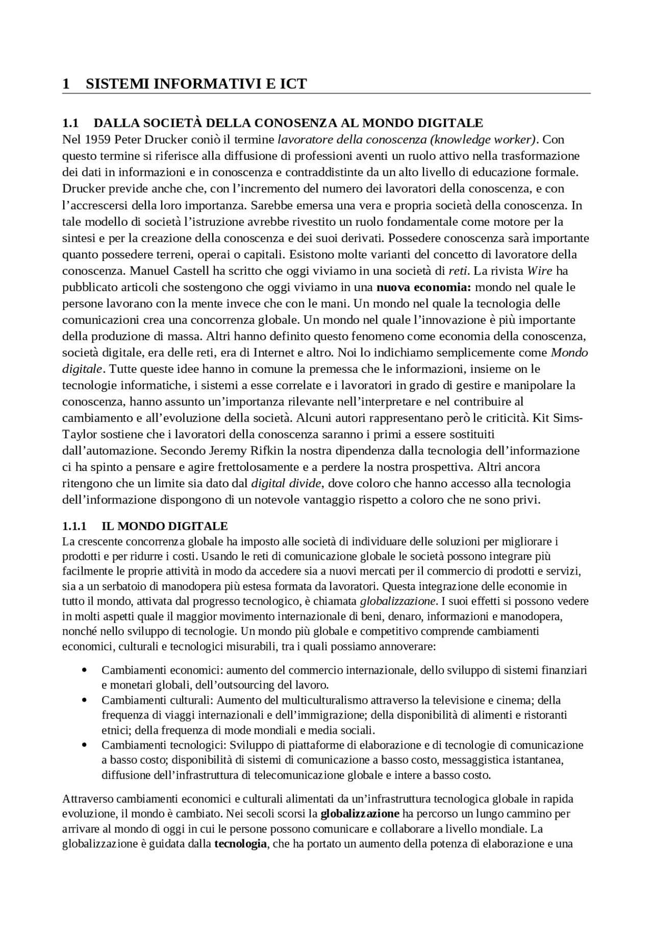 Ict E Sistemi Informativi Docsity