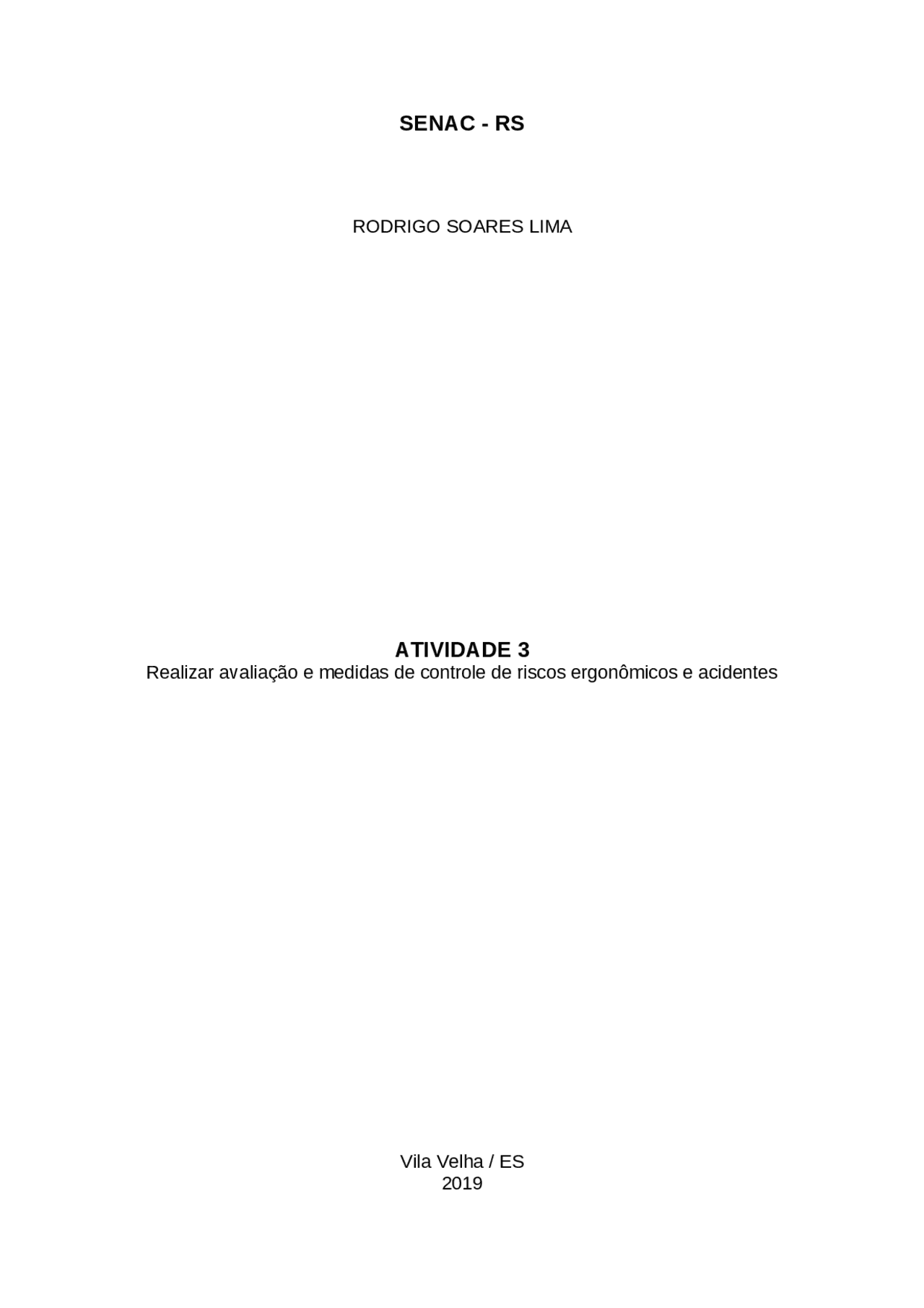 Docsity Atividade 3 Uc06 Tst Senac Exercícios Matérias Técnicas Docsity