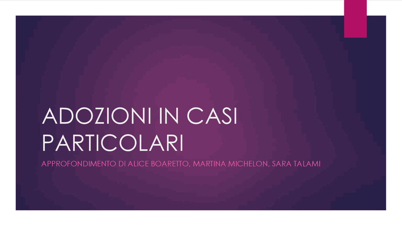 Adozioni In Casi Particolari Docsity