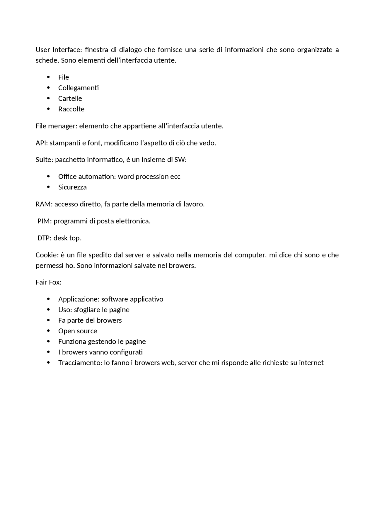 User Interface Informatica Docsity