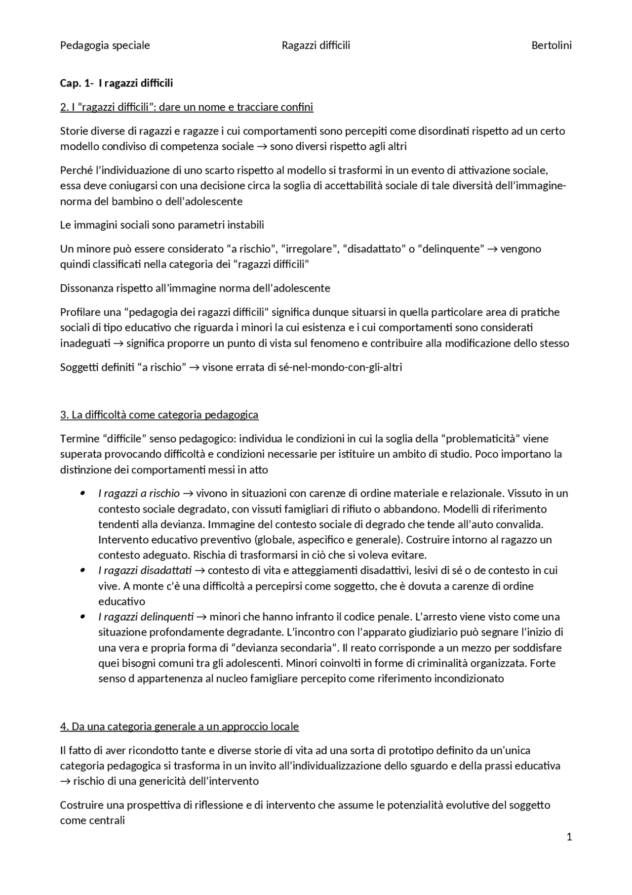 Riassunto Ragazzi Difficili Docsity
