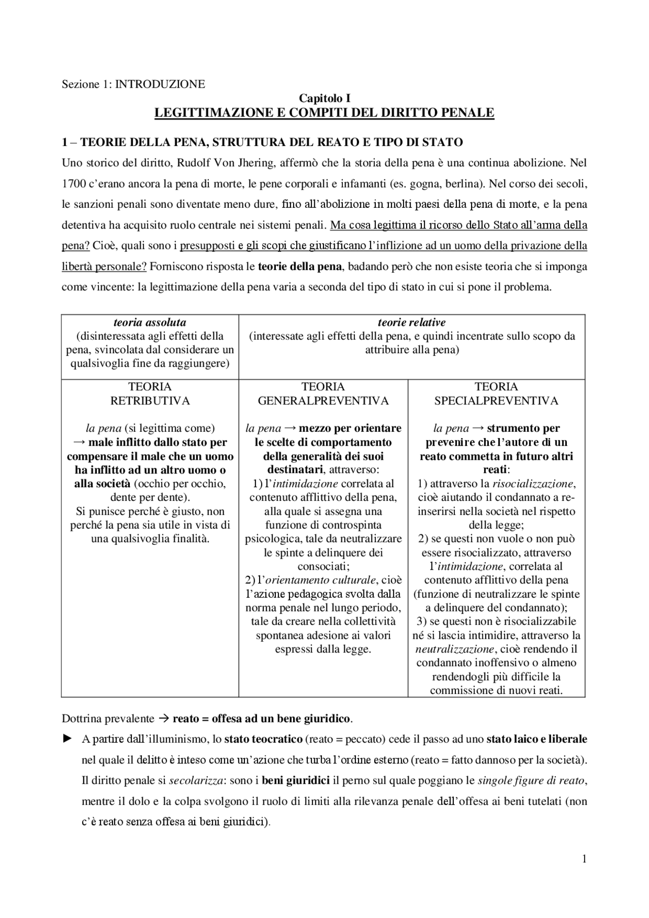 Riassunto Diritto Penale Parte Generale Docsity