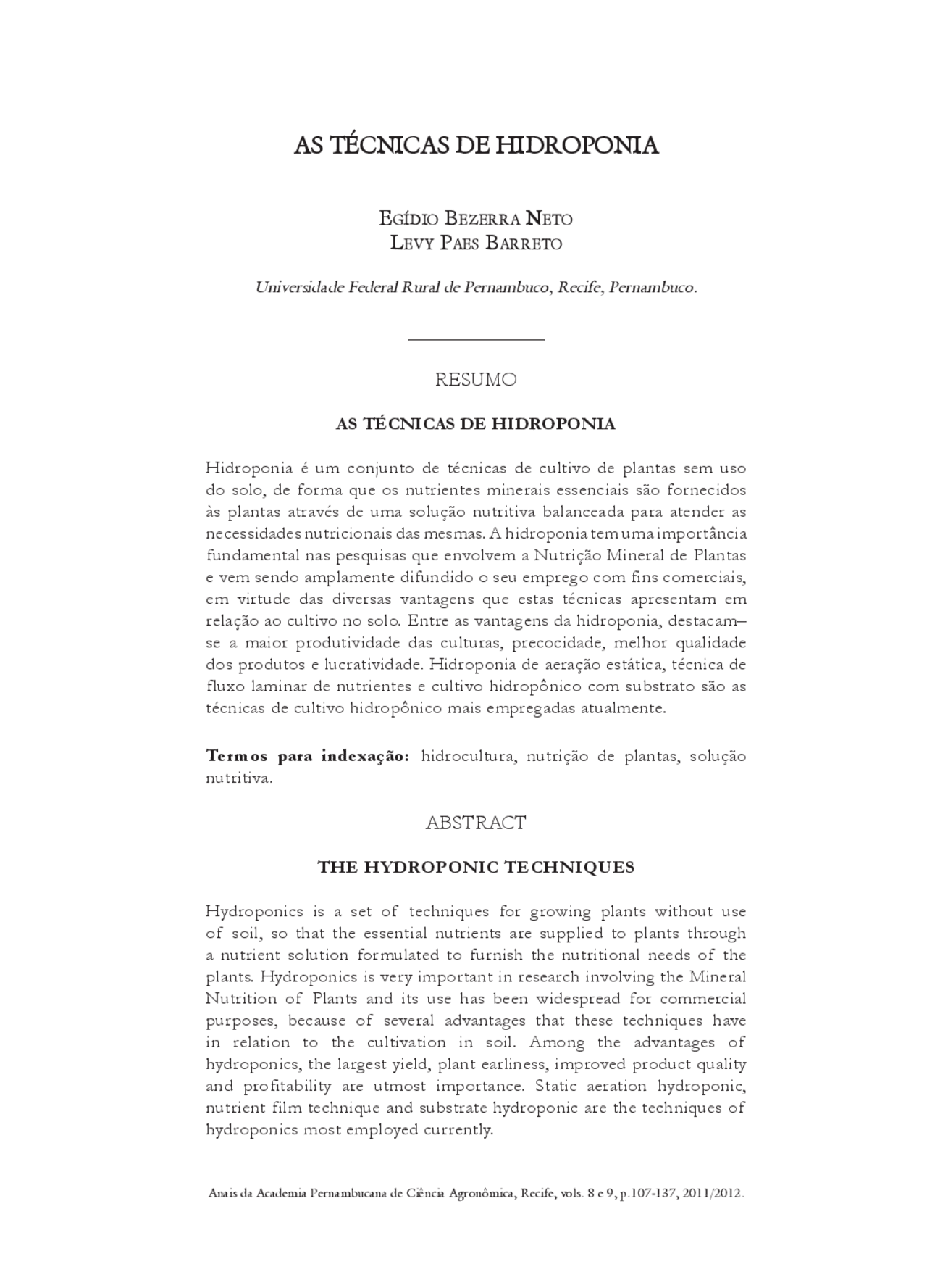 Hidroponia Pdf Gratis Docsity