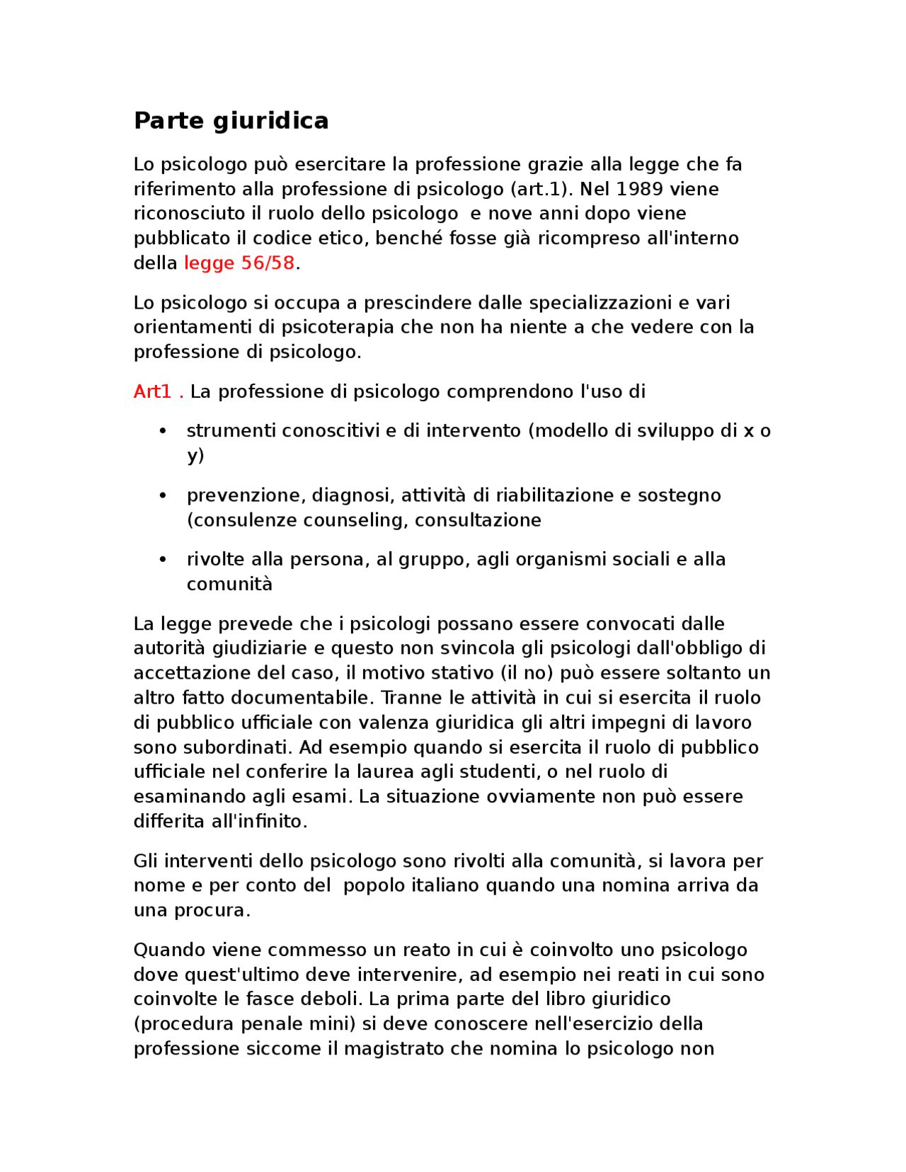 Psicodinamica Dello Sviluppo E Delle Relazioni Docsity