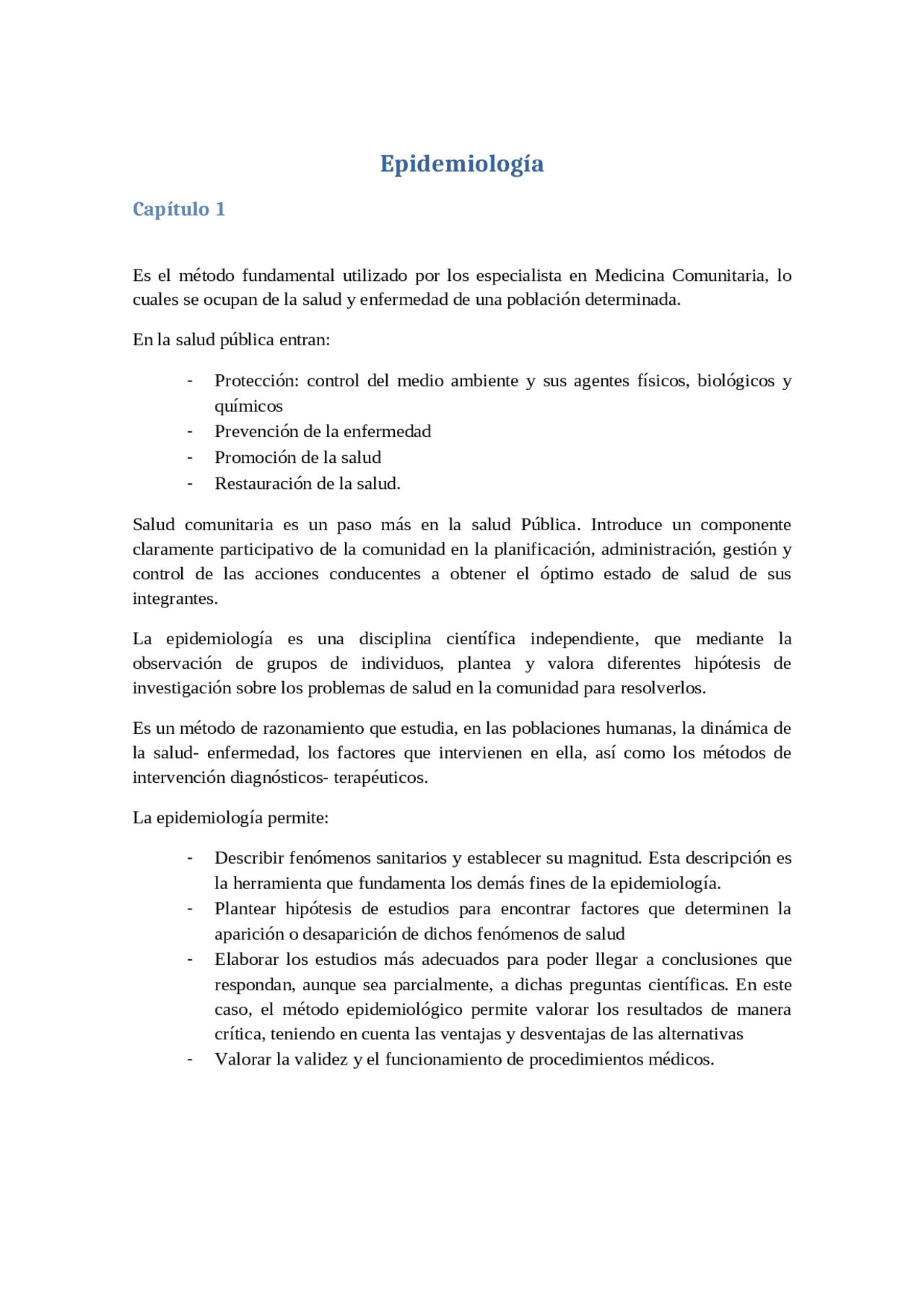 Epidemiología Basica Docsity