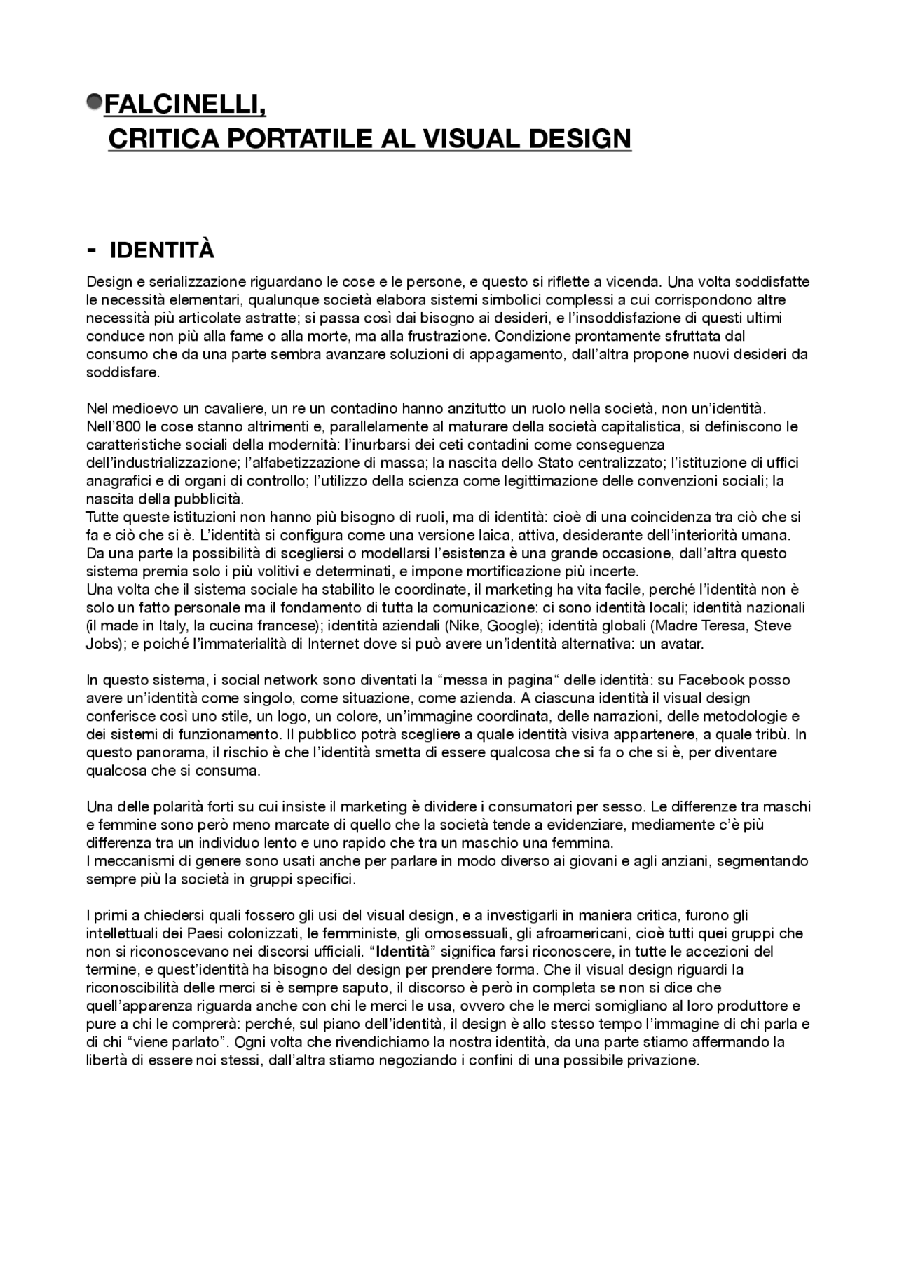 Falcinelli Storia Del Design Grafico Docsity