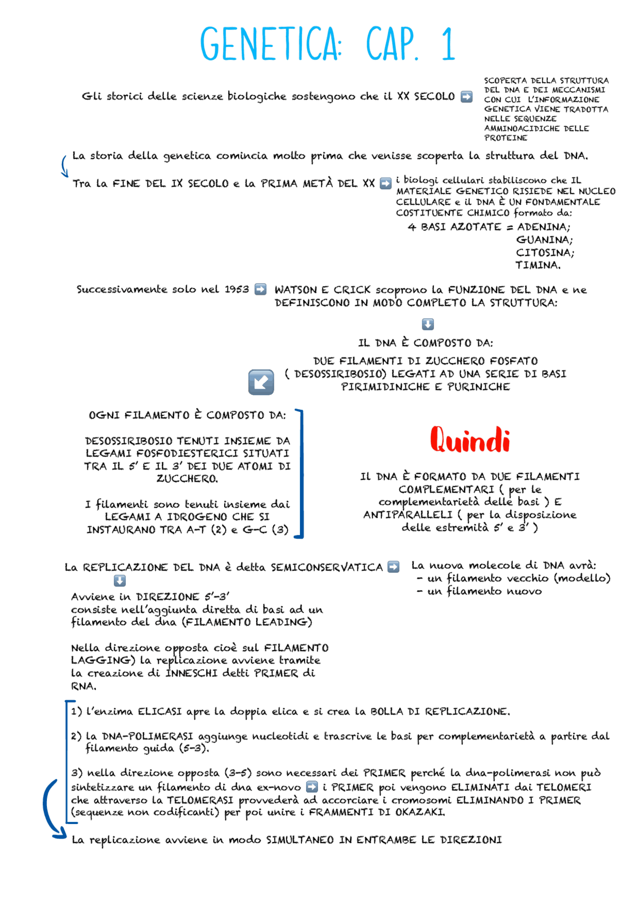 Cap1 Genetica E Genomica Umane Docsity