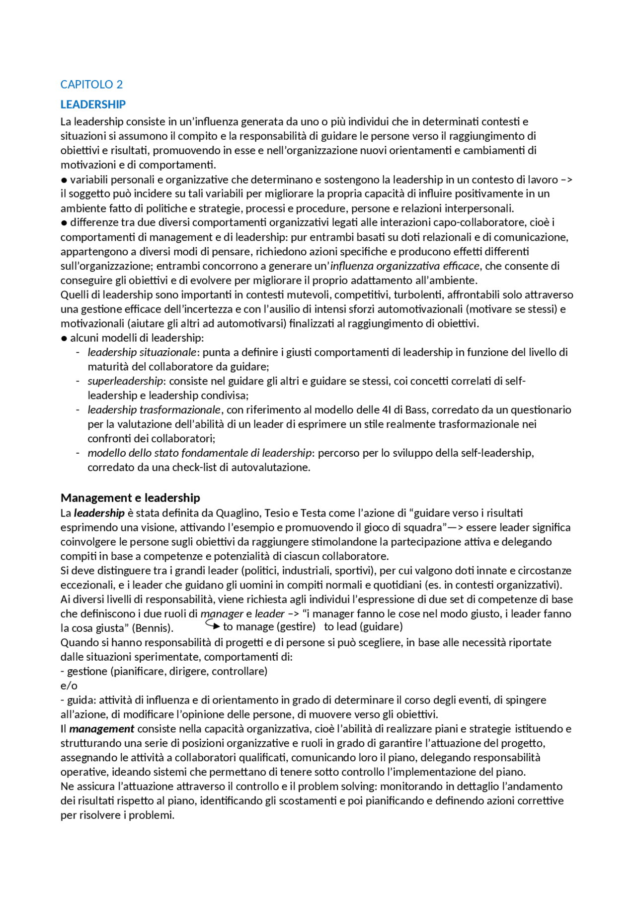 Modelli di leadership: Situational, Superleadership, Transformational e ...