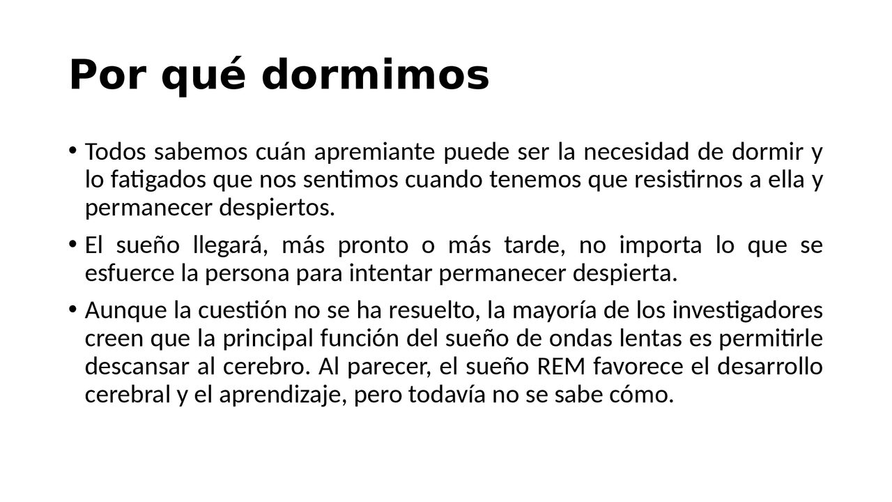 FASES DEL SUEÑO SUEÑO REM Y NO REM, - Docsity