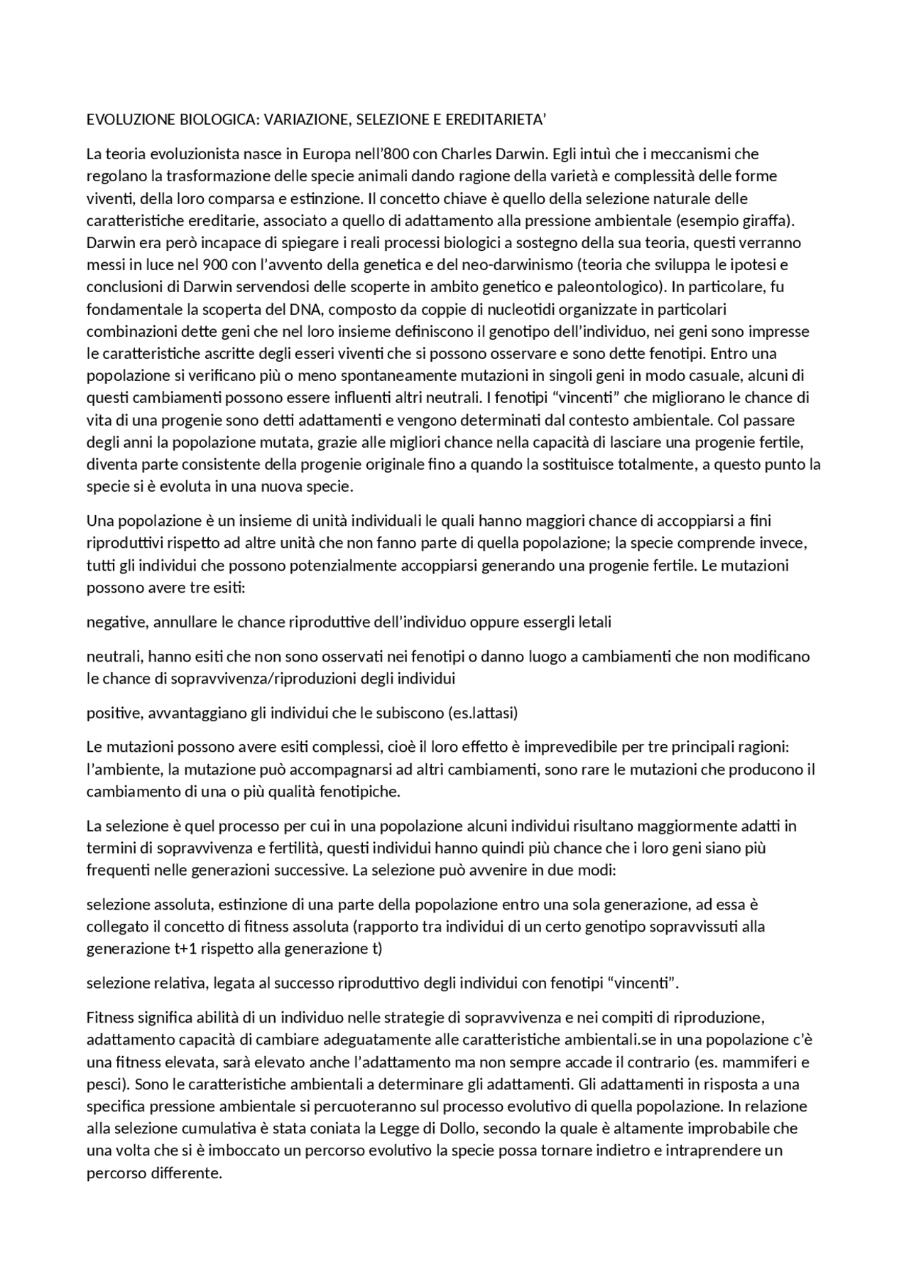 Evoluzione E Complessità Sociale Di Simone Sarti Docsity