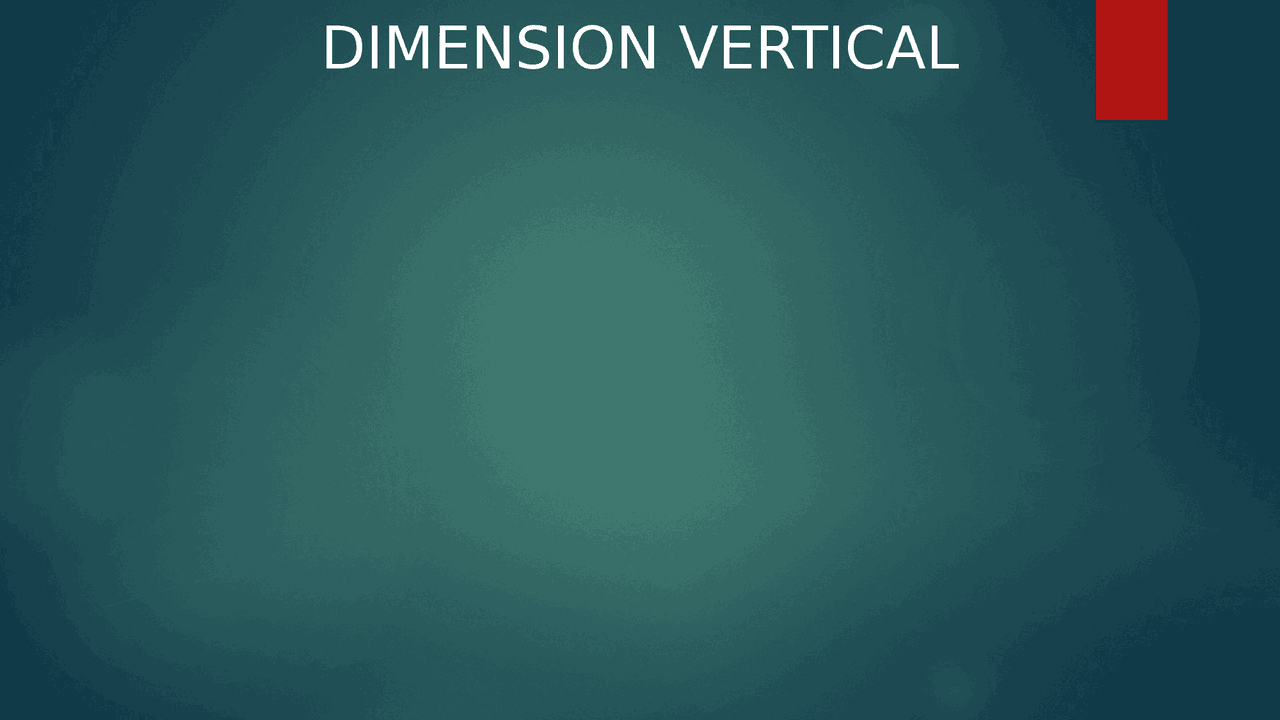 Dimensión Vertical, tema de oclusion dental - Docsity