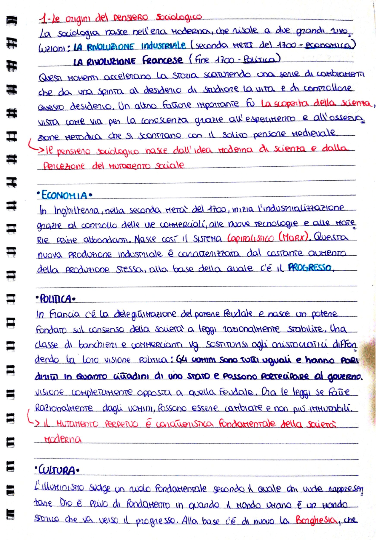Sociologia Scienze Politiche Docsity