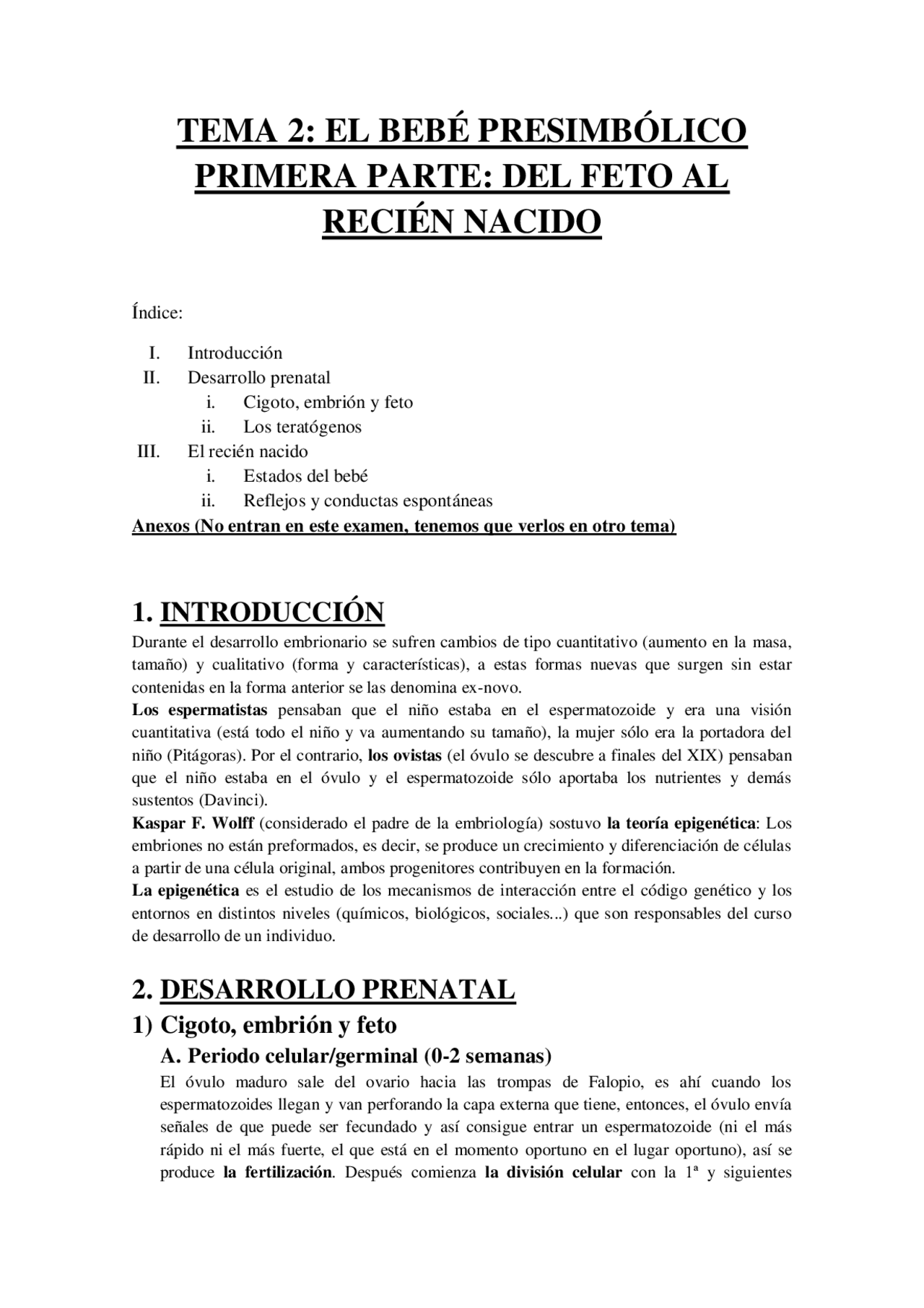 Tema 2 Desarrollo Cognitivo Docsity