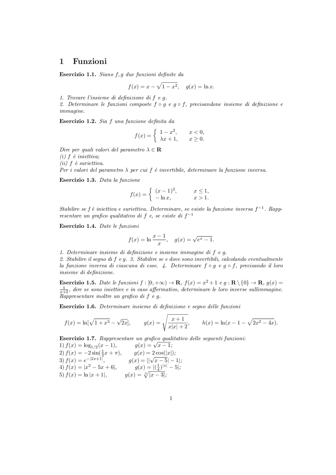 Esercizi Di Informatica Docsity