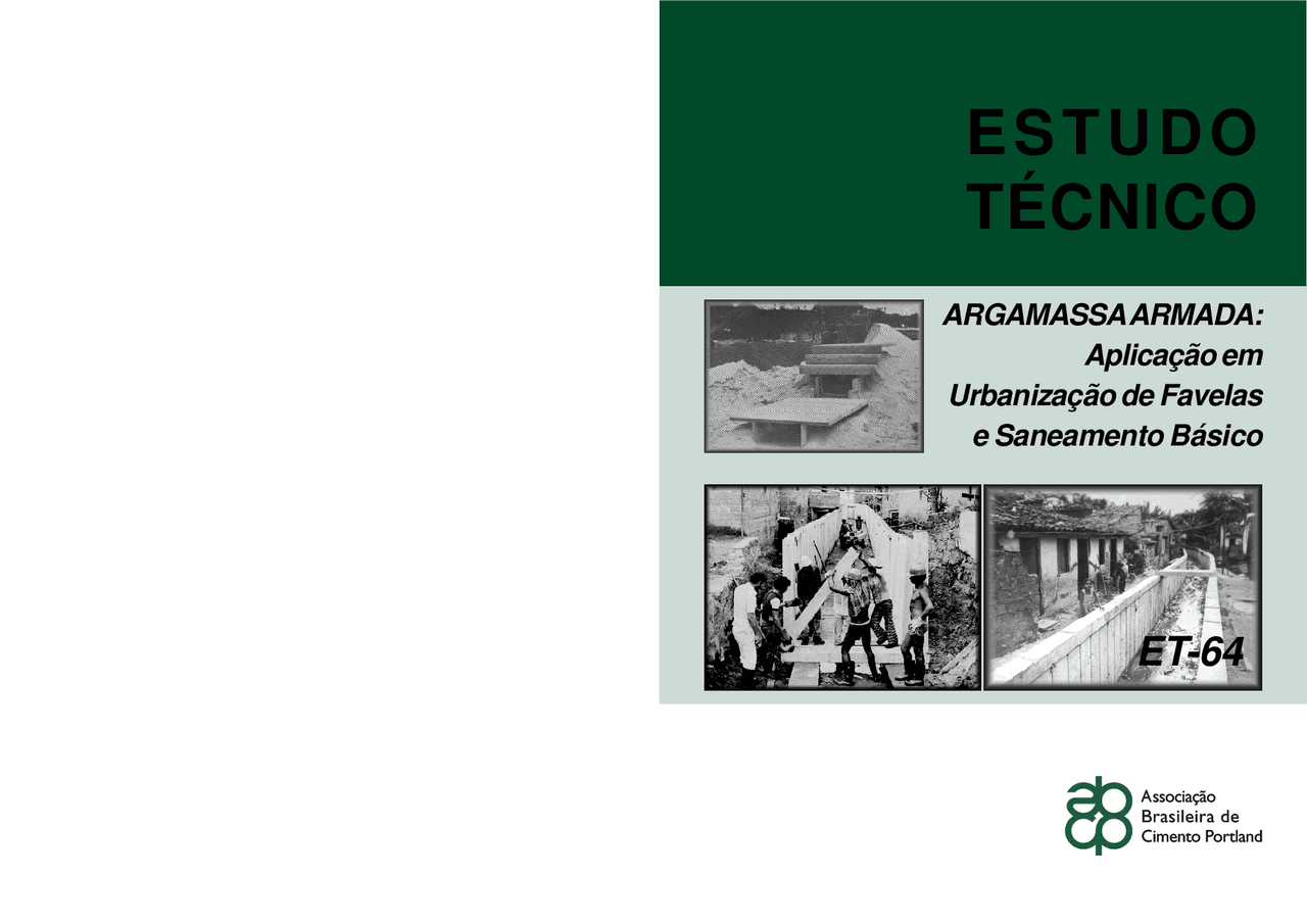 Argamassa armada usada em área urbana - Docsity