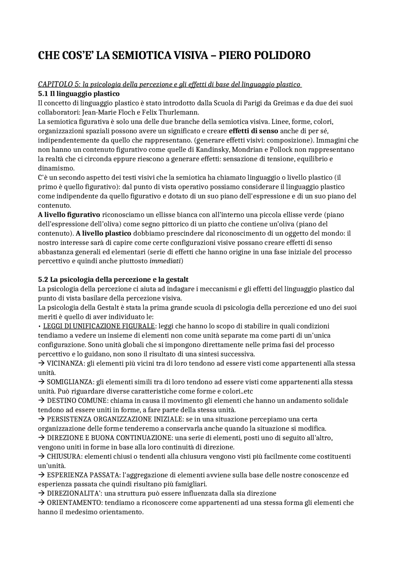 Che Cosè La Semiotica Visiva Docsity