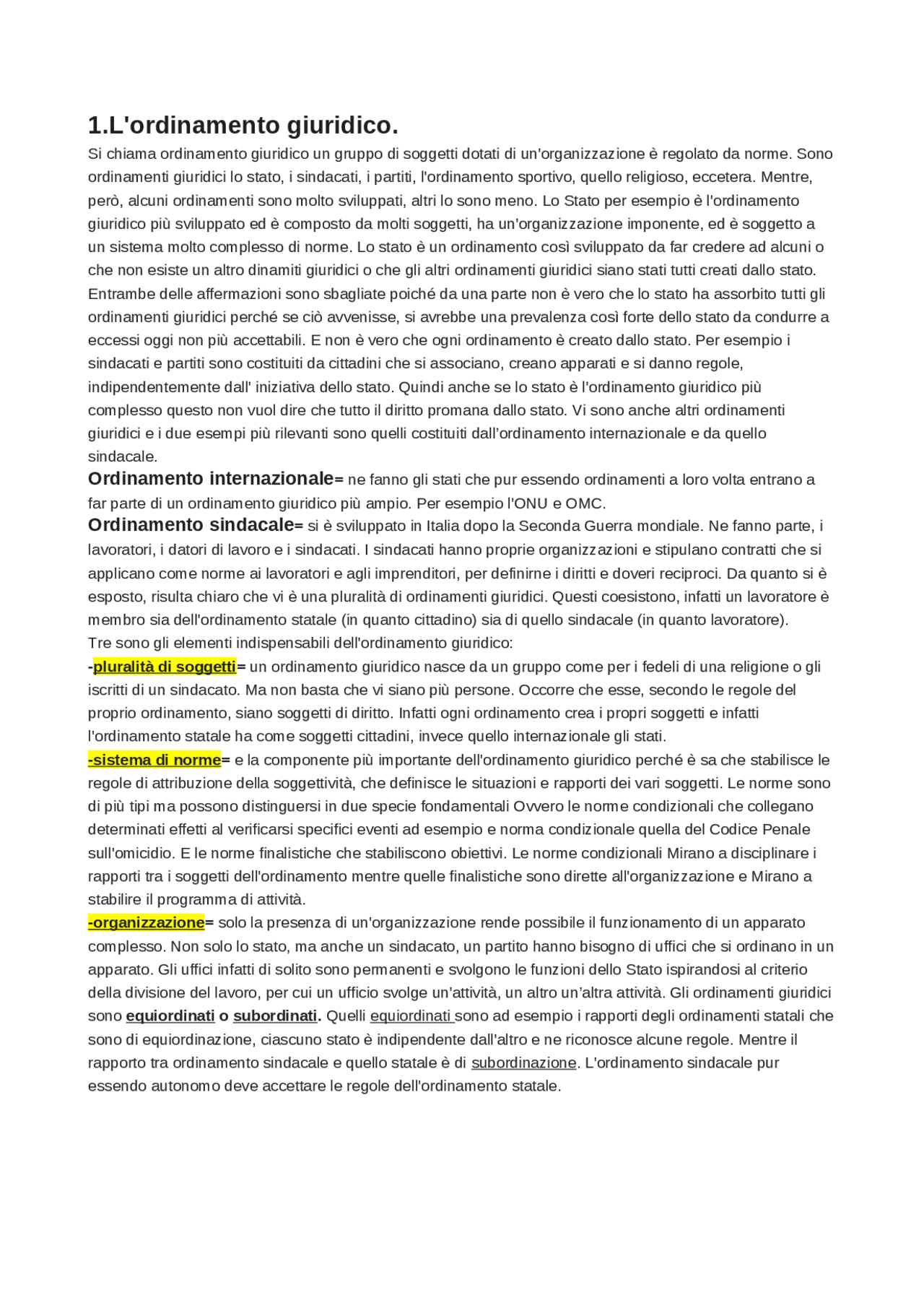 Diritto Pubblico Riassunti E Appunti Docsity