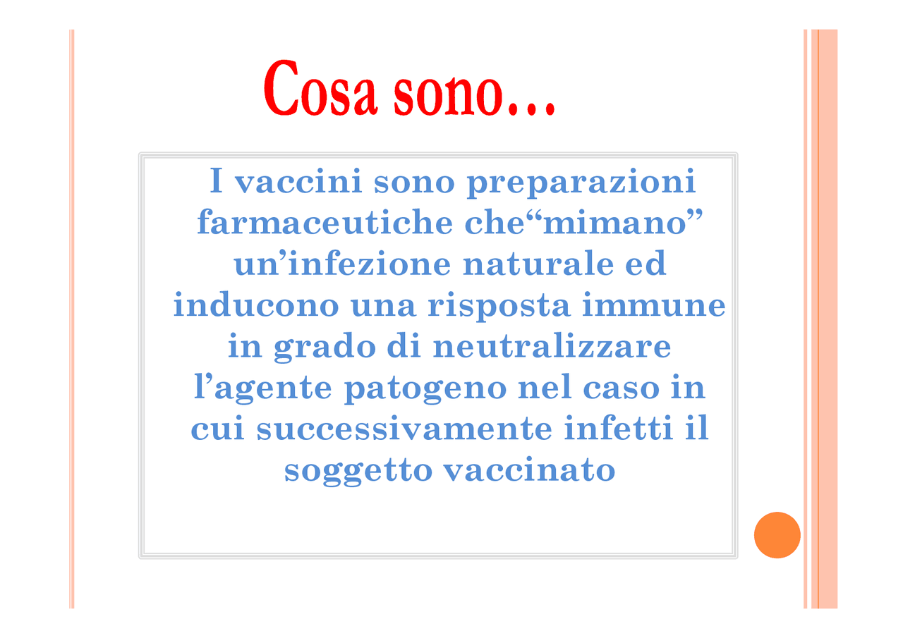 Una Sintesi Sui Vaccini Docsity