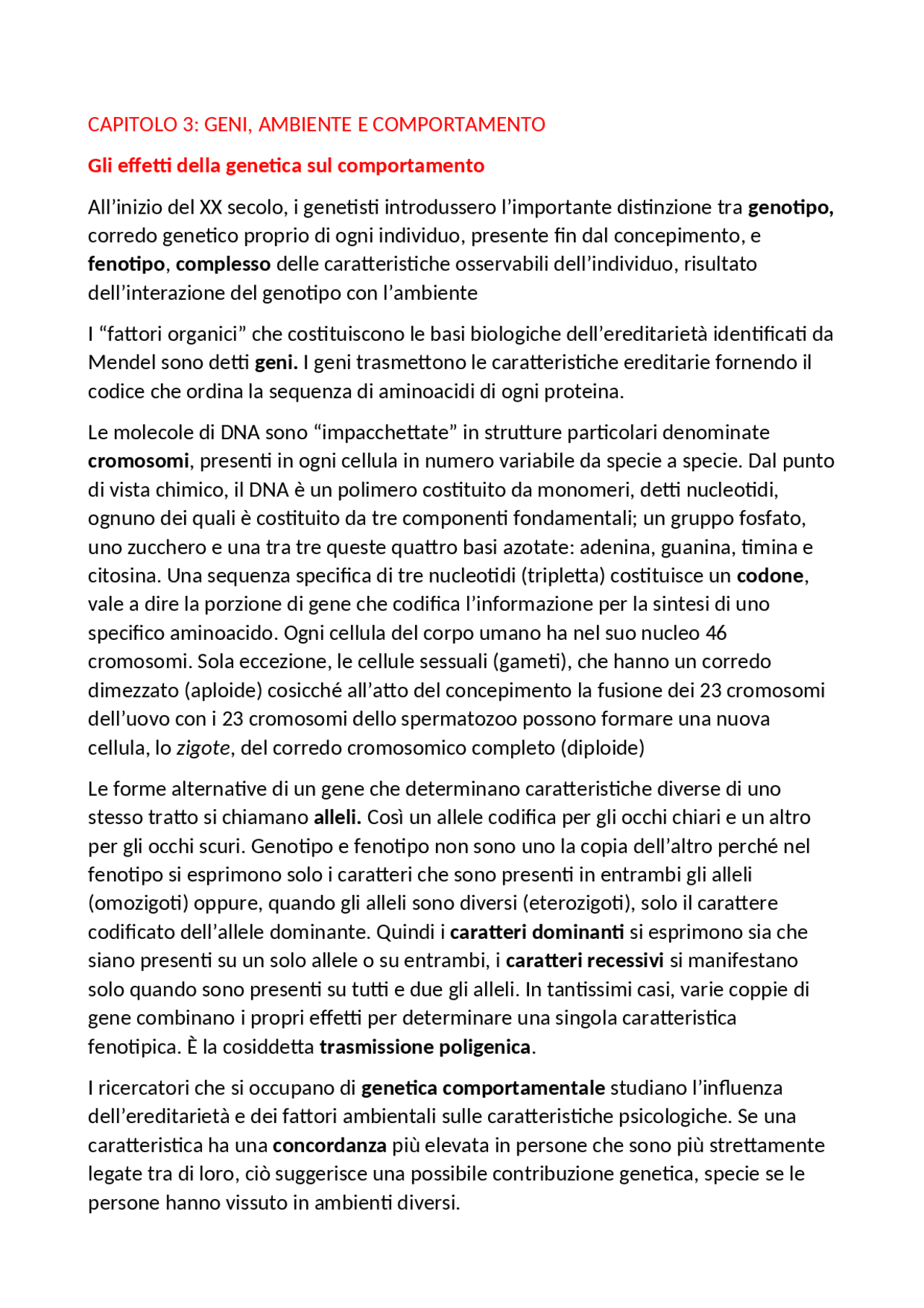 Psicologia Generale Docsity
