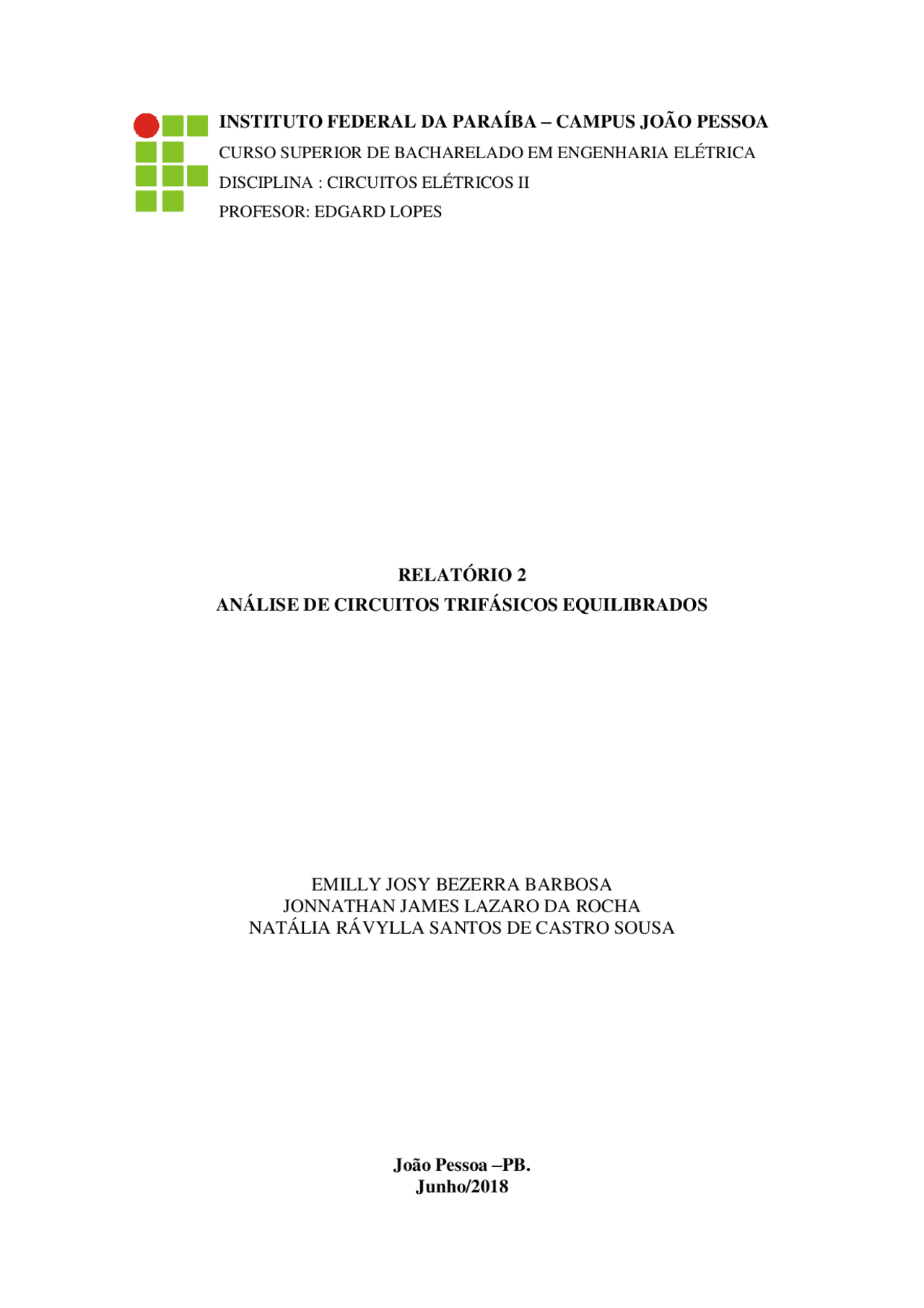 Circuitos Elétricos Trifásicos Equilibrados Docsity