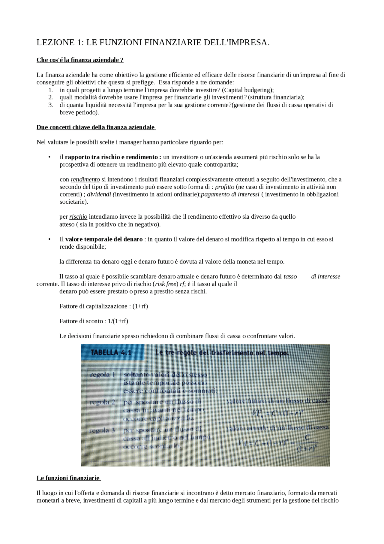 Finanza Aziendale Ecoban Docsity