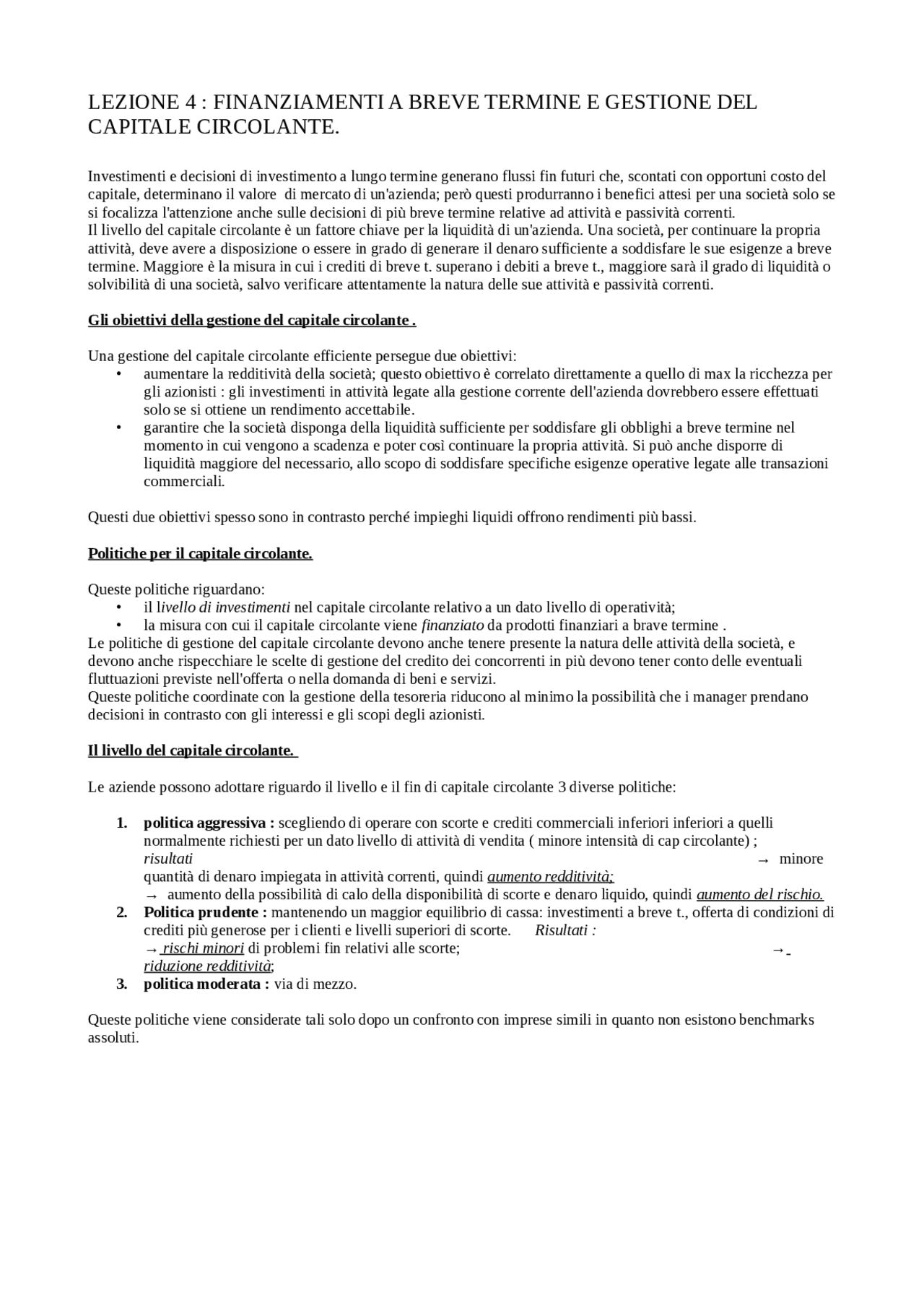 Finanza Aziendale Ecoban Docsity