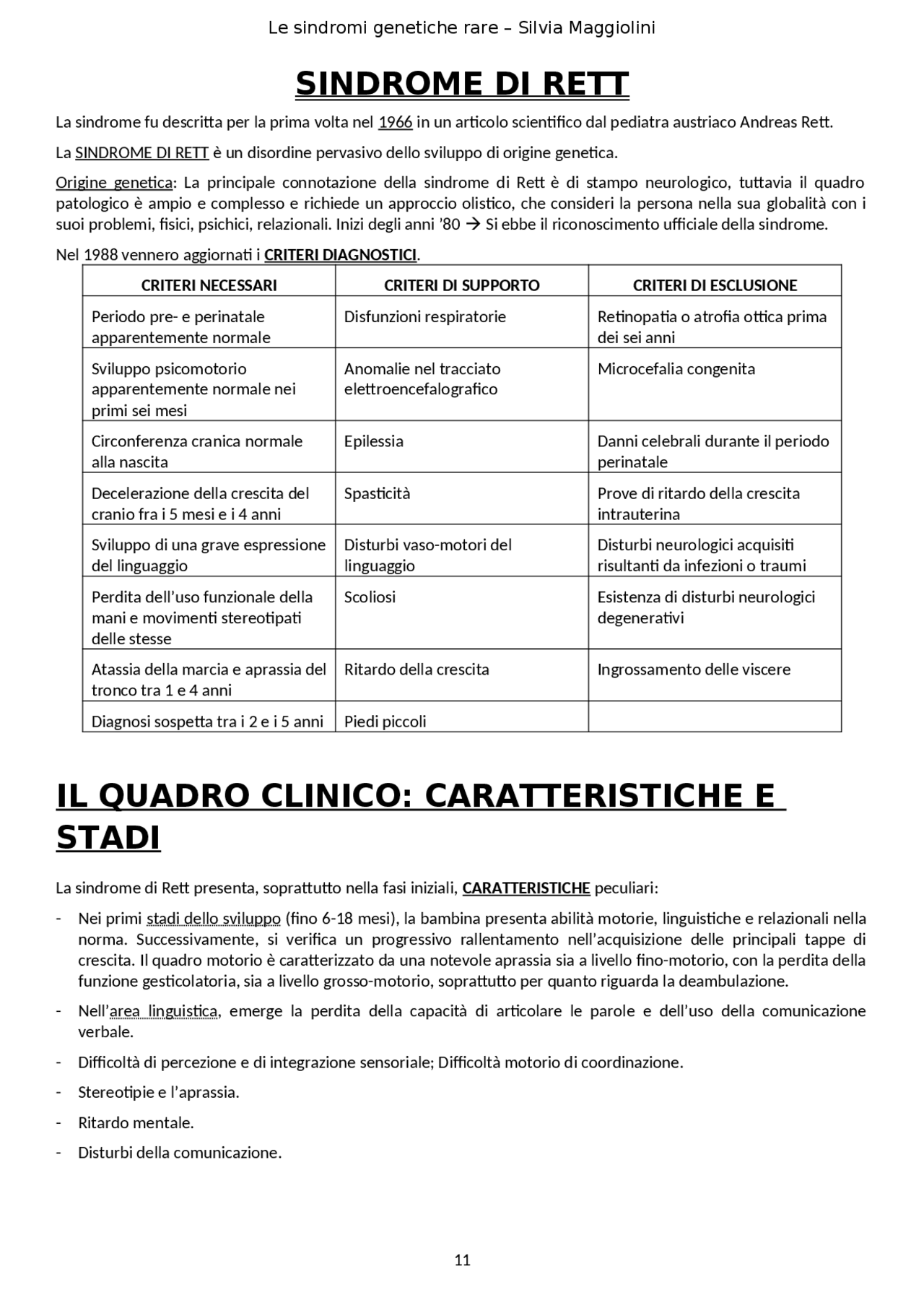 Sindromi Genetiche Rare Docsity
