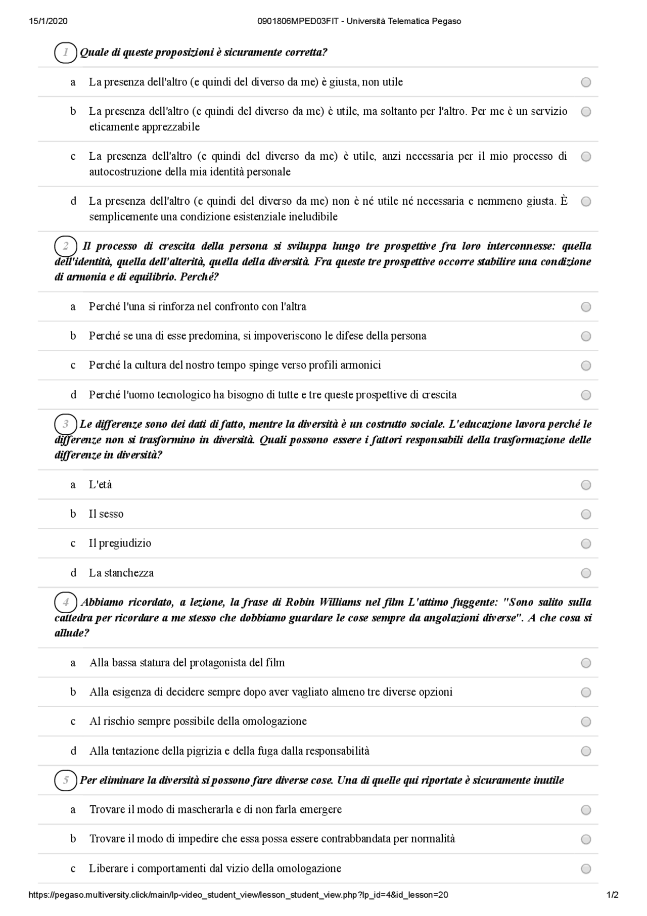 Quesiti E Risposte 24 Cfu Docsity