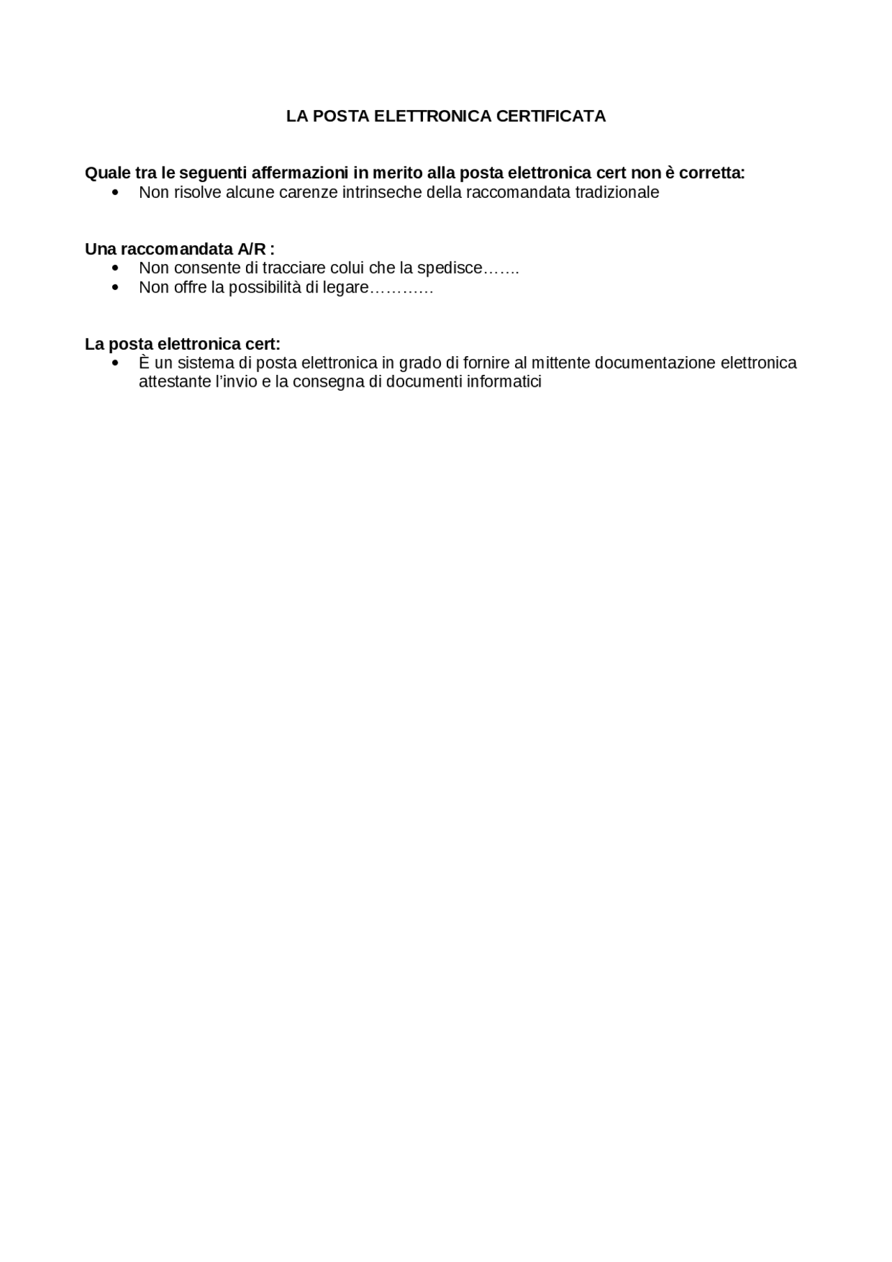 Certificazione Eipass Docsity