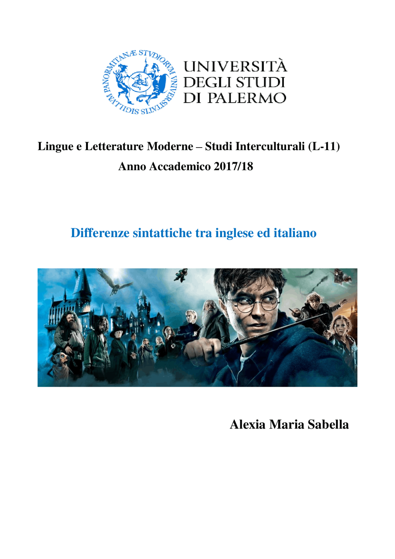 Sintassi Ingleseitaliano Dispense Di Linguistica Generale Docsity