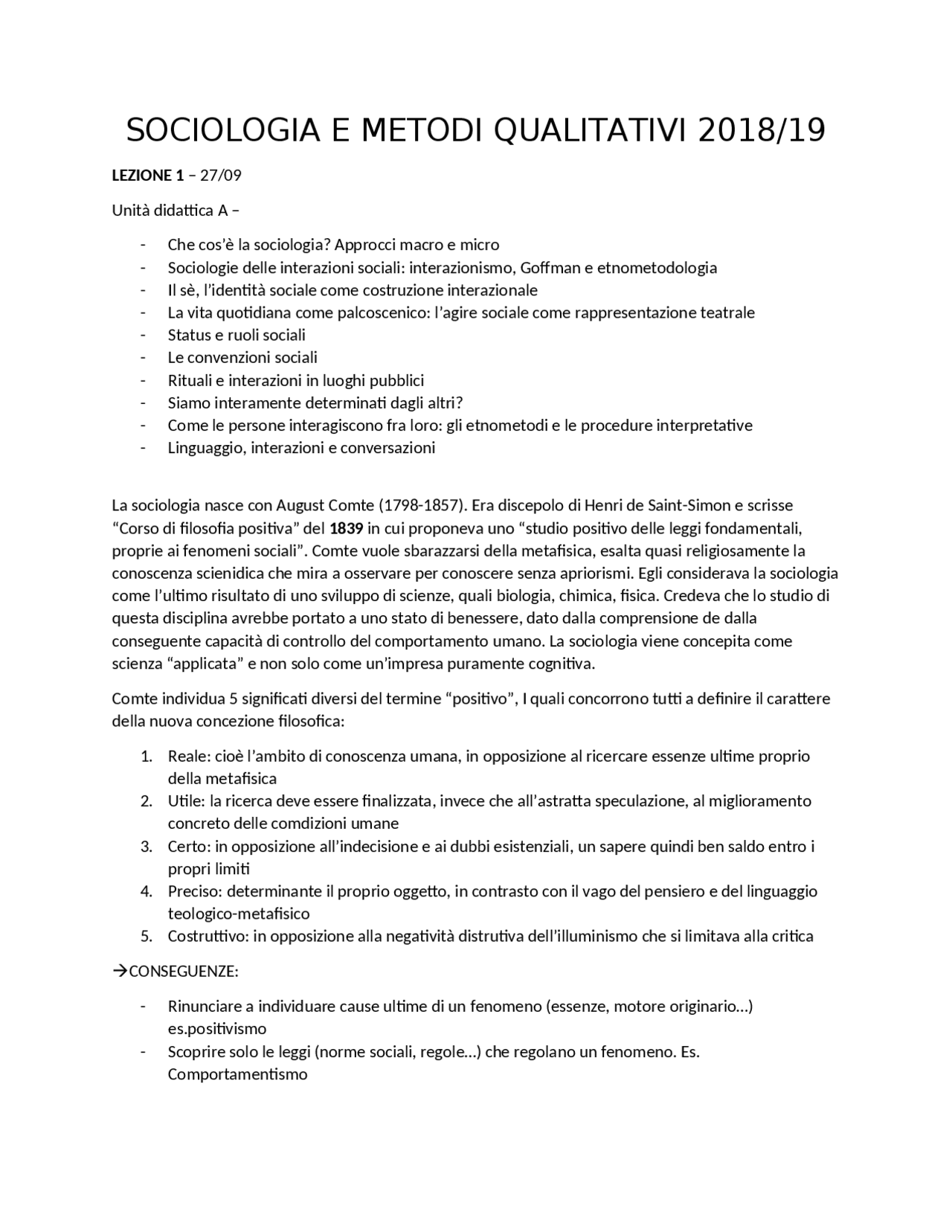 Appunti Sociologia E Metodi Qualitativi Prof Gobo Docsity