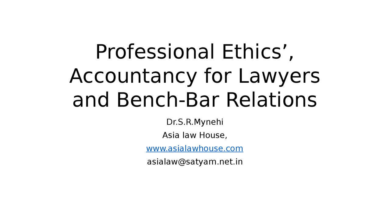 Professional Ethics Docsity