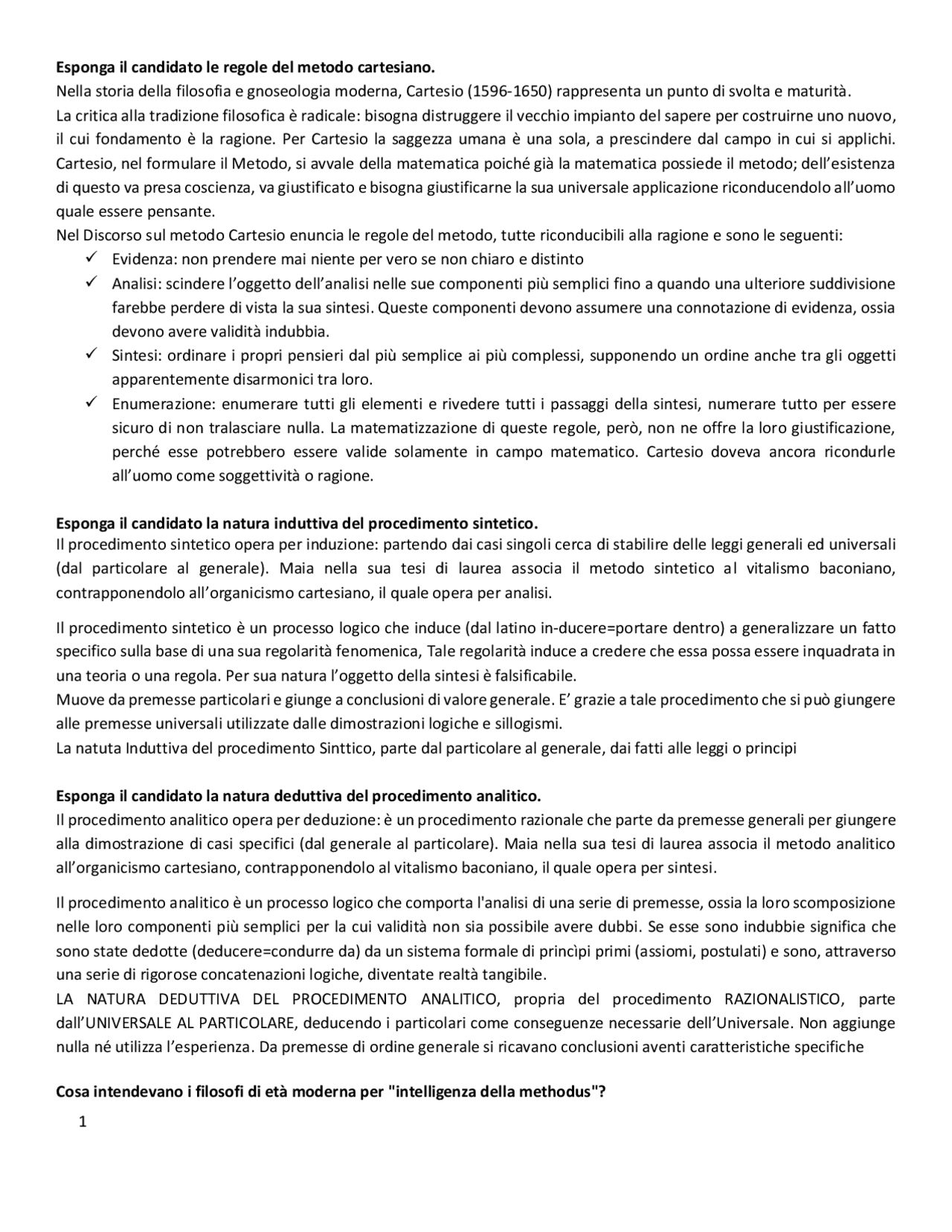 Domande Aperte Filosofia Della Mente Docsity