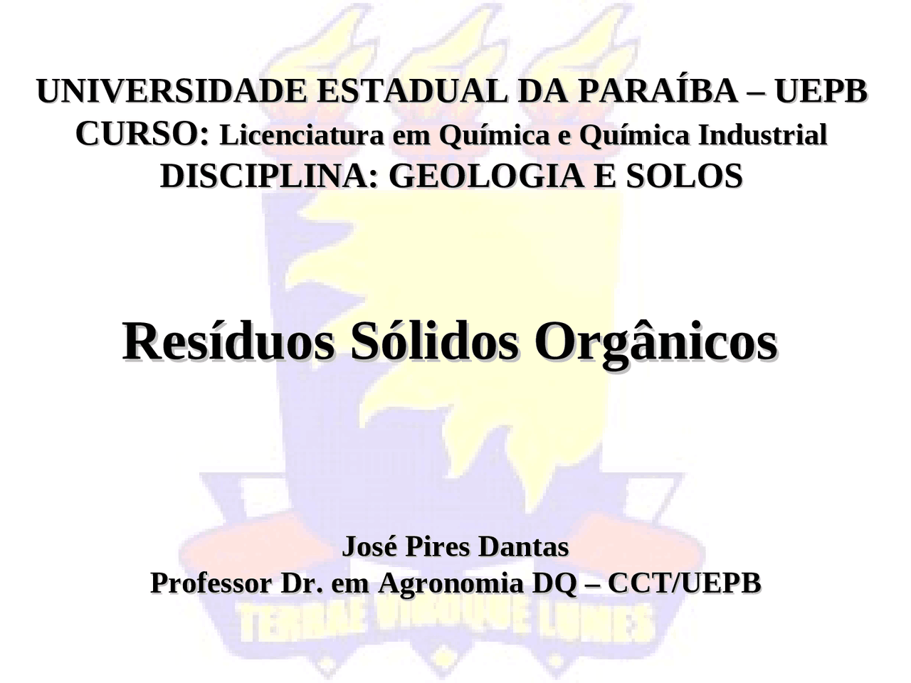 Resíduos Sólidos Orgânicos Docsity