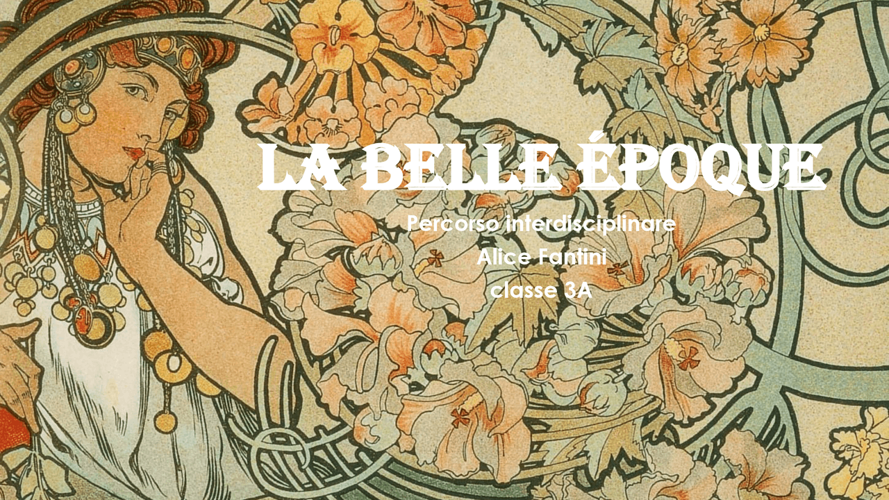 presentazione su Belle epoque | Slide di Storia | Docsity