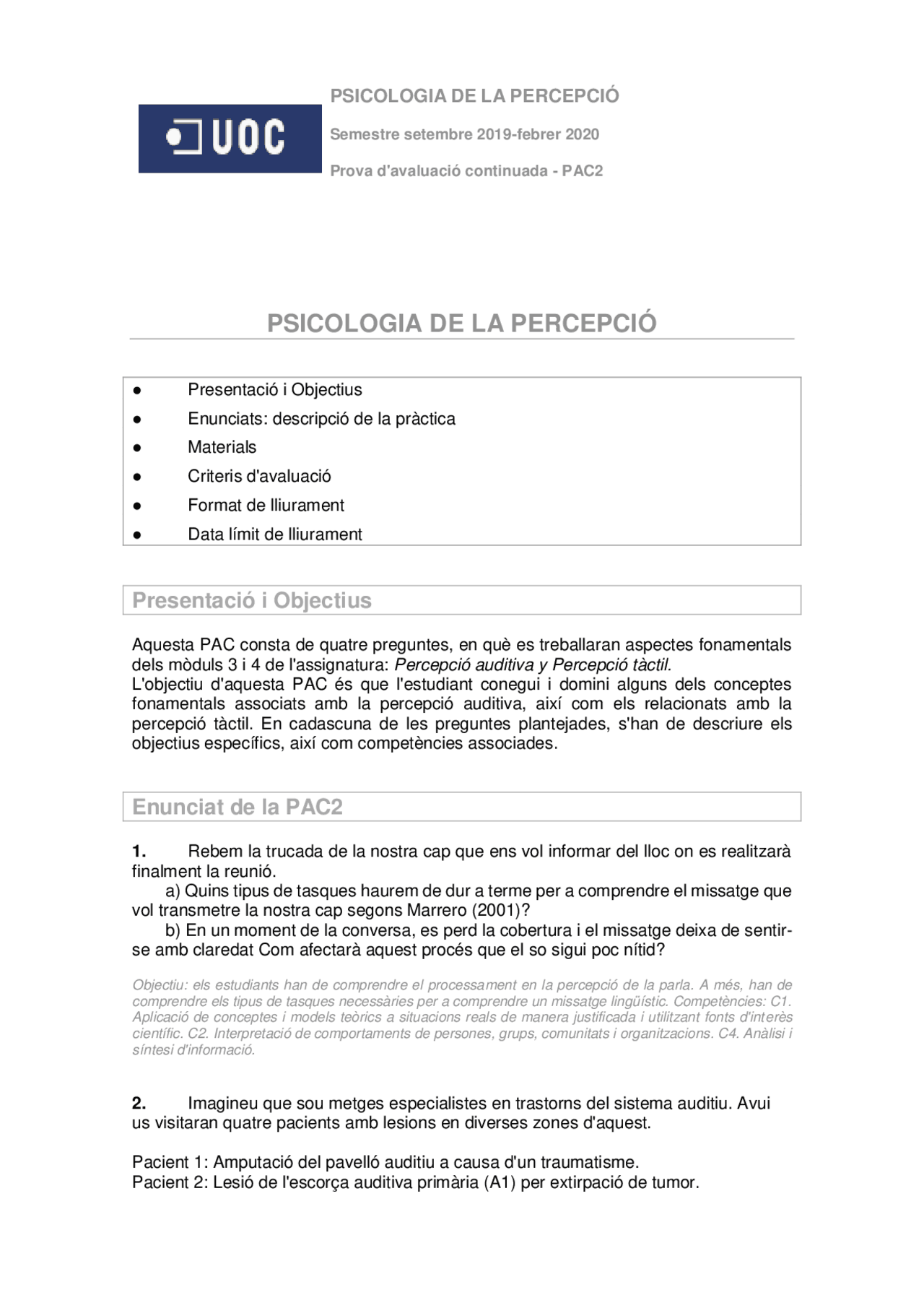 Pac 2 Solucio 201819 Docsity