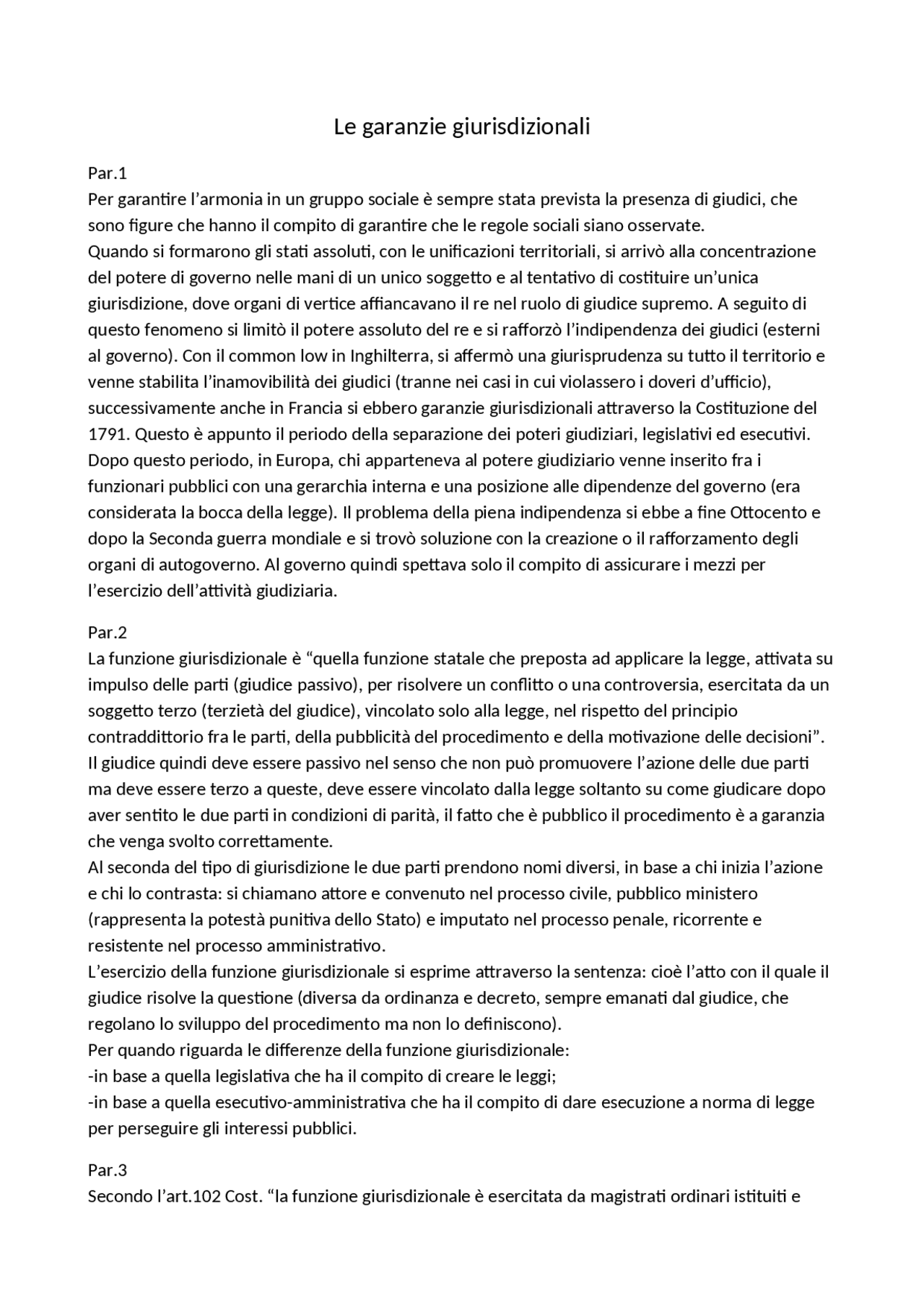 Diritto Pubblico Riassunto Docsity