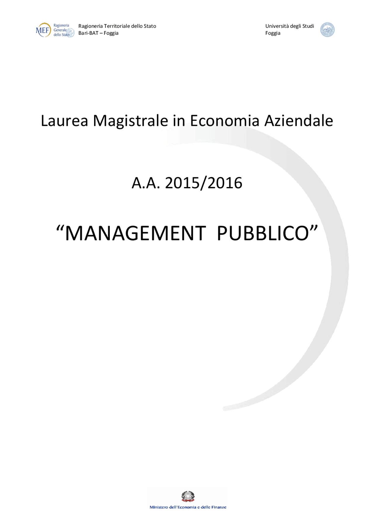Slide Di Management Pubblico Docsity