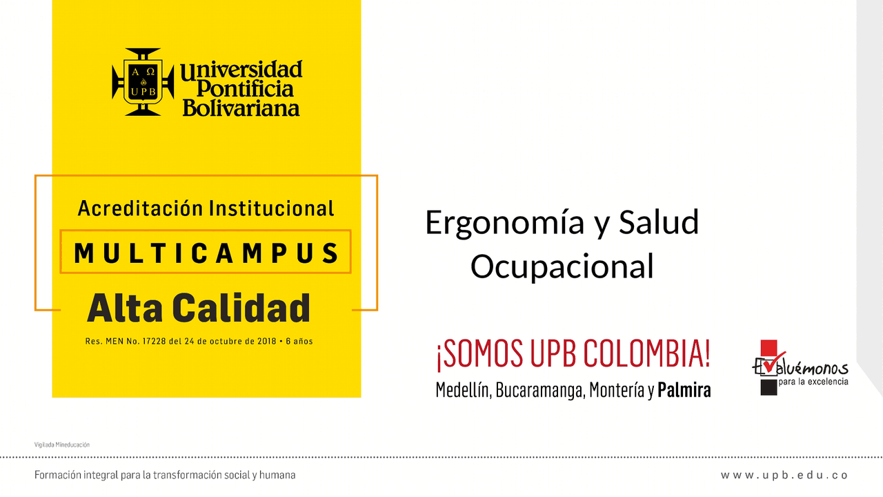 Slides Iniciais De Ergonomia Docsity
