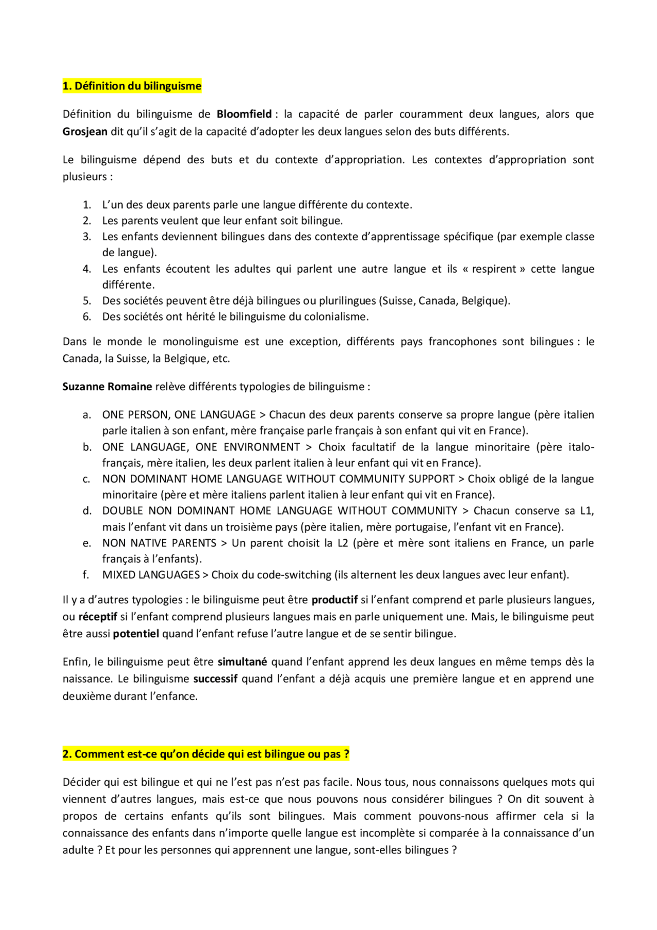 Linguistica Francese Iii Parte A B Oreste Floquet Docsity