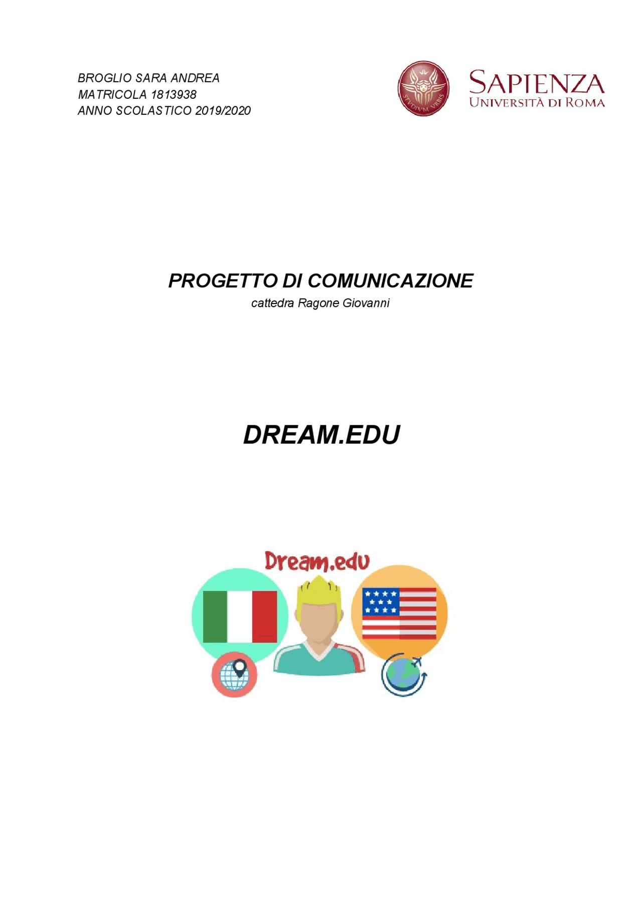 Progetto Di Comunicazione 3 Ragone Docsity