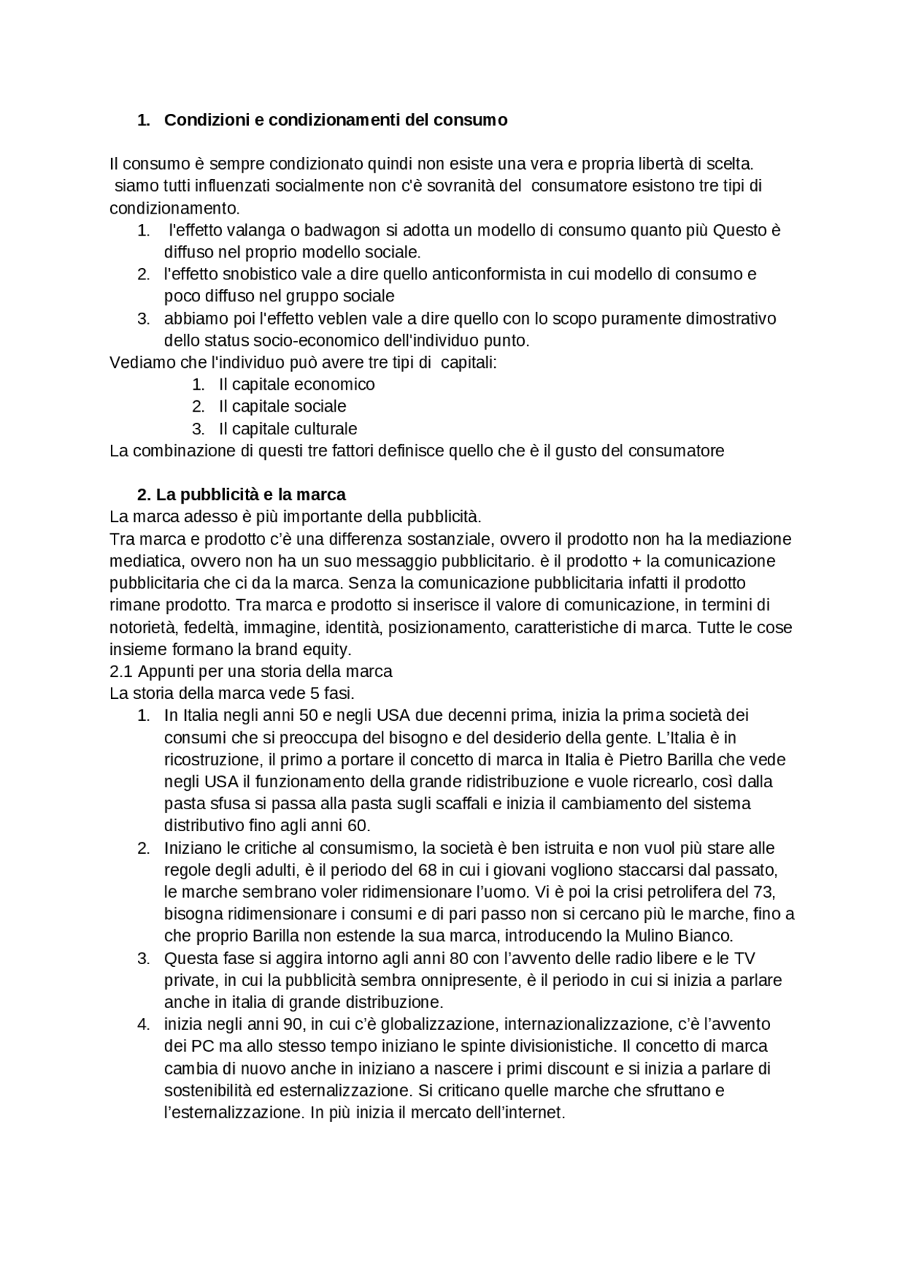 Pubblicità Teorie E Tecniche Docsity