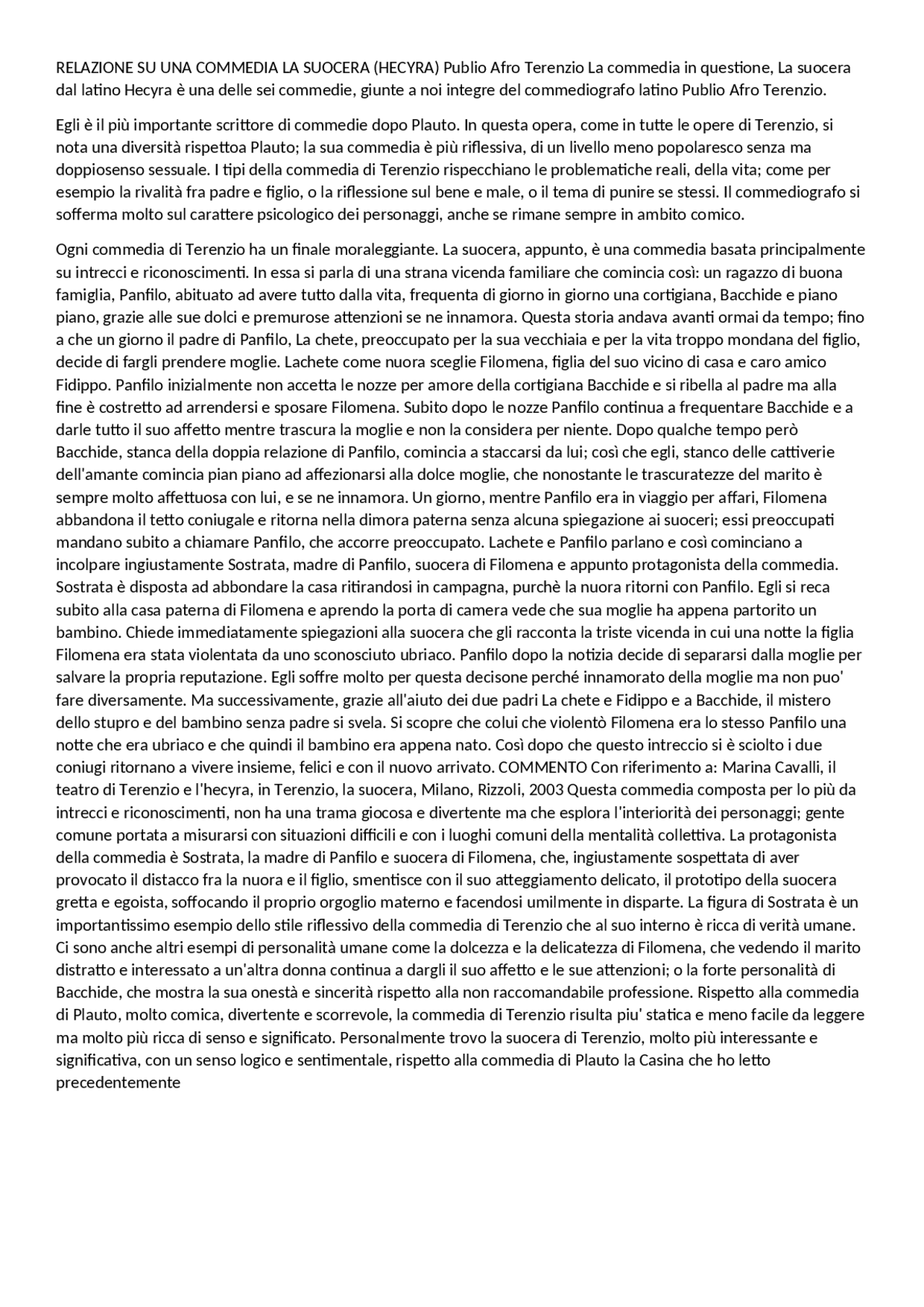 Ricerca Scolastica Liceo Scienze Umane Docsity