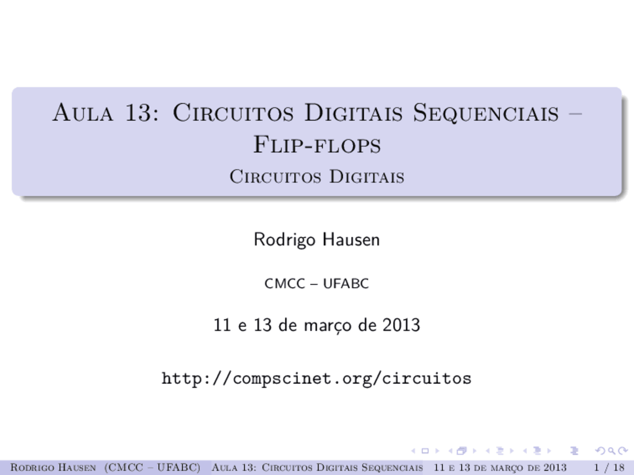 Circuitos Digitais Sequênciais Flip Flop Docsity