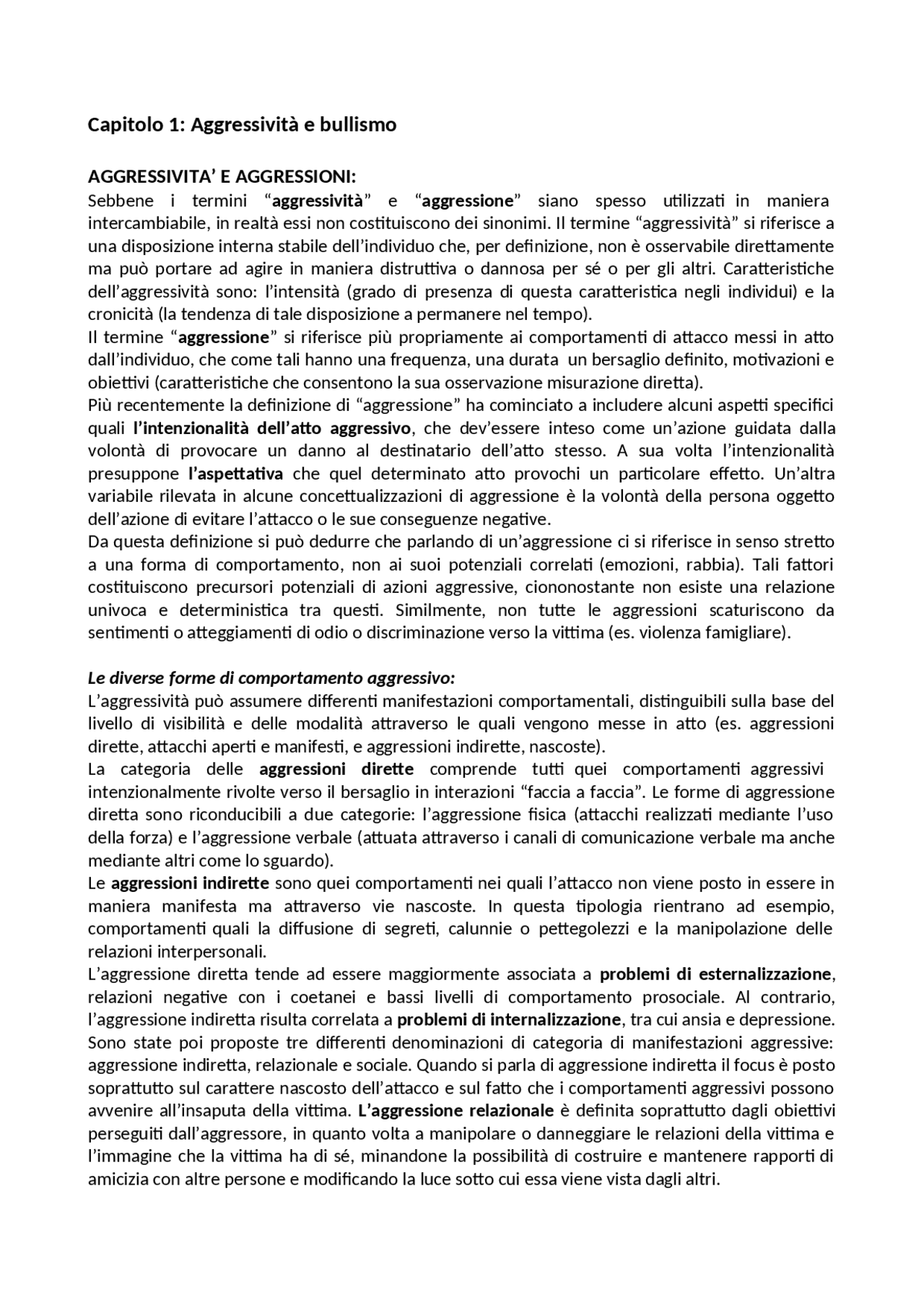 Riassunto Completo Libro Limmoralità Del Bullismo Di G Gini Docsity